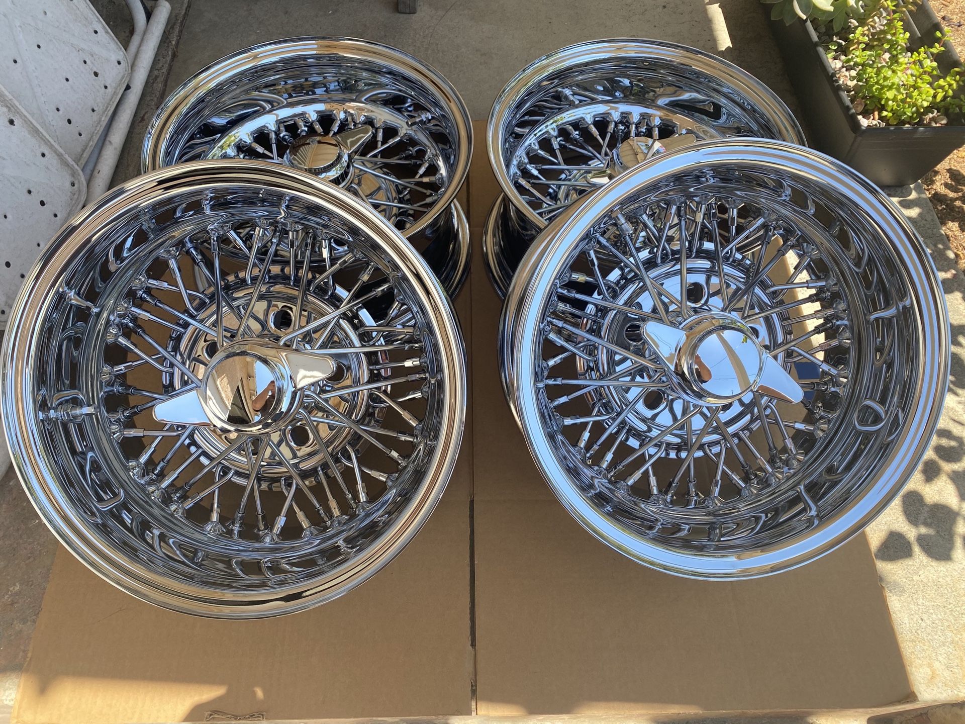 Tru Spoke Wire Wheels 14 x 7 Restored! True Spoke for Sale in Los ...