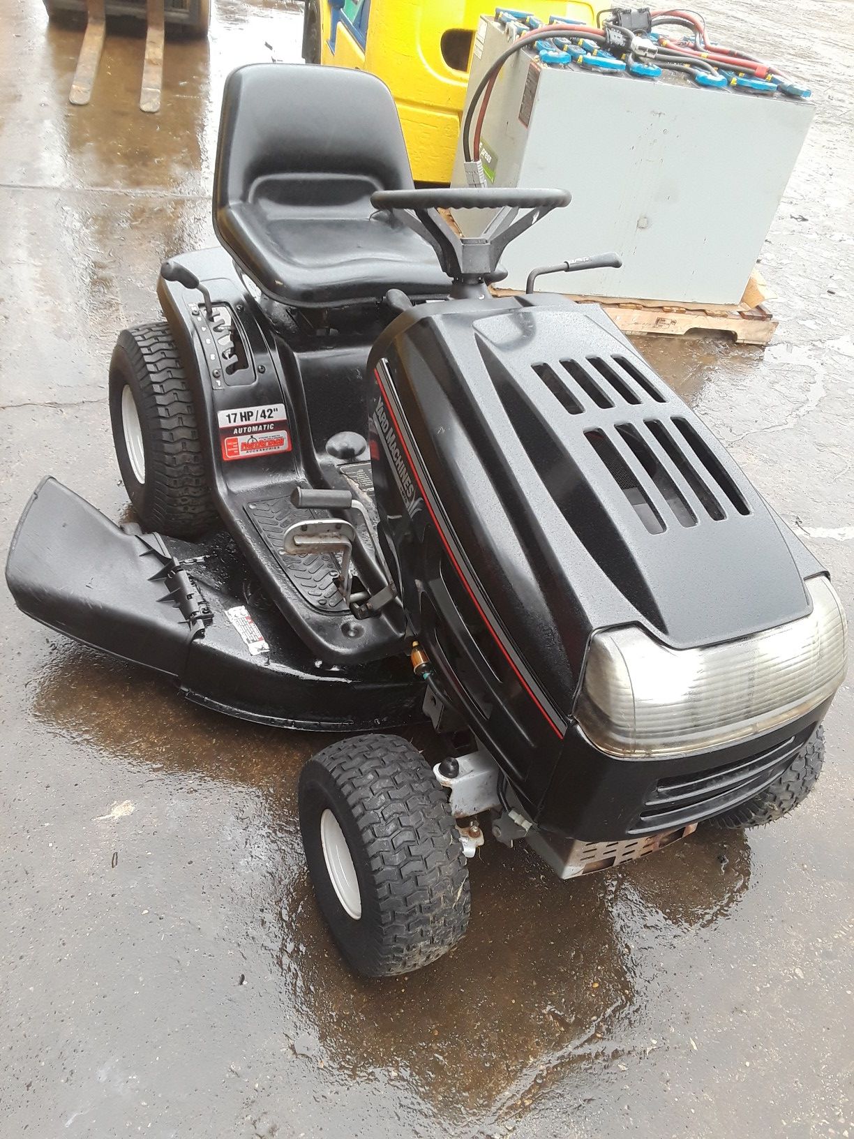 For sale a 42 inch cut deck 17.hp mtd yard machine riding lawnmower ...
