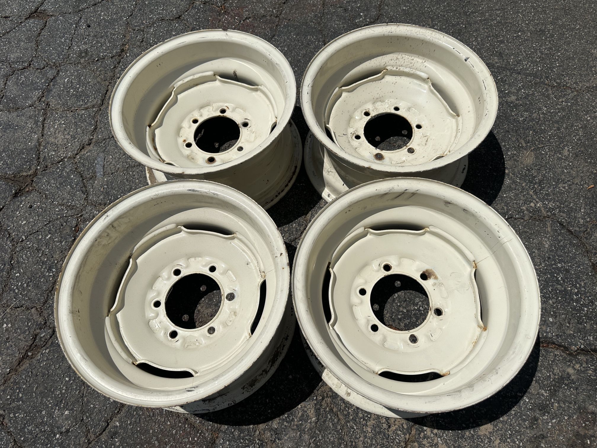 6 on 6 lug implement wheels 15x8 inch steel rims for farm equipment for ...