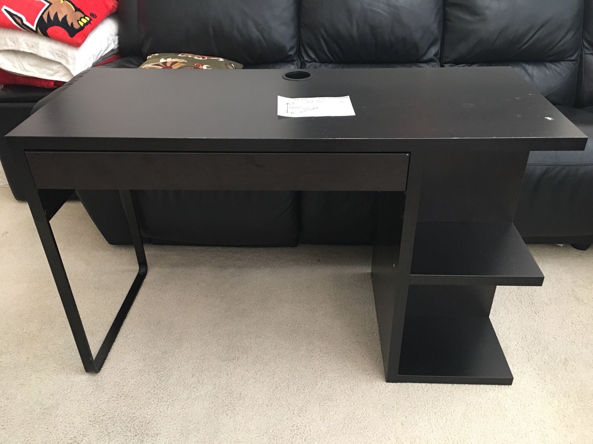 Micke Desk With Integrated Storage White