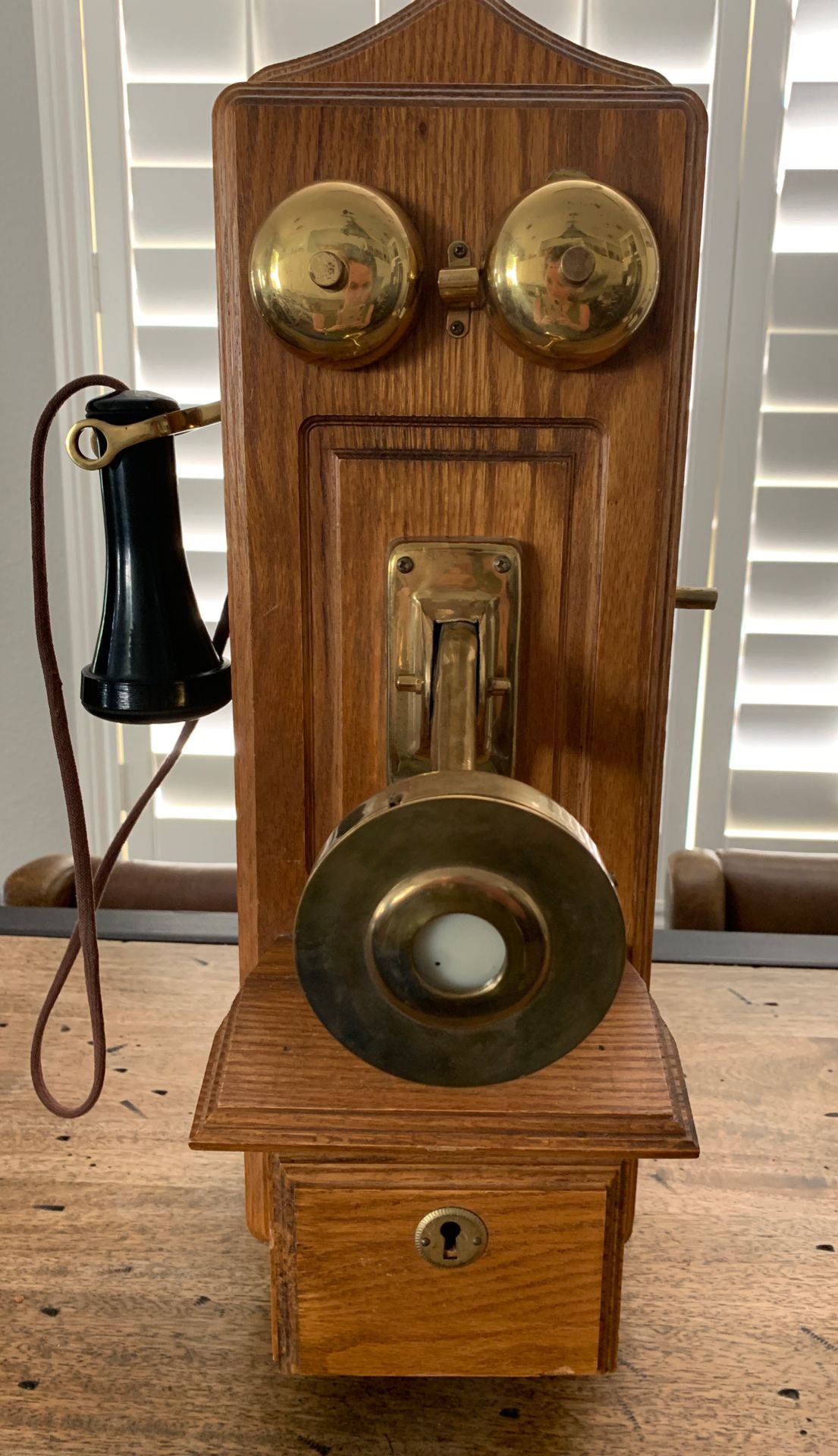Replica antique crank phone. Oak for Sale in Mesa, AZ - OfferUp