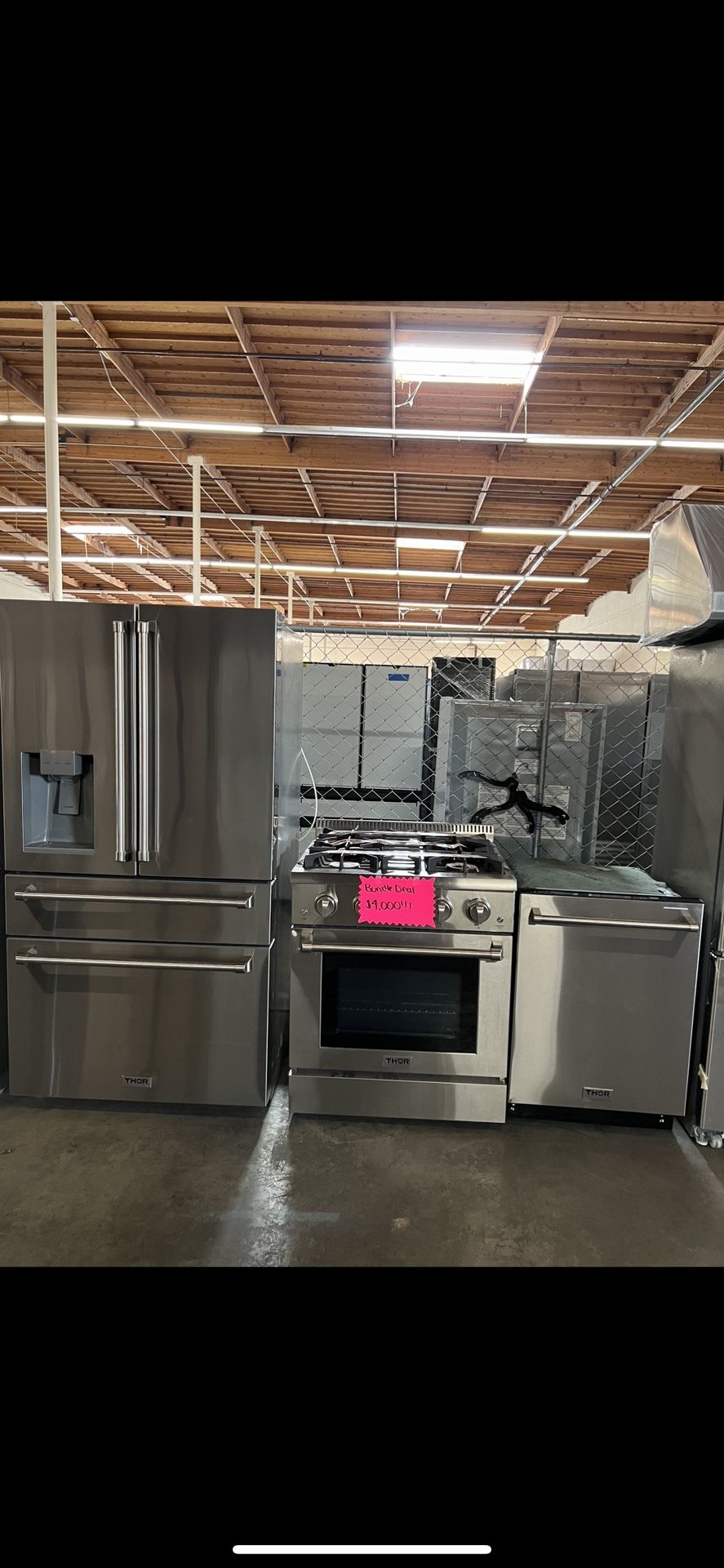 Thor Stainless Steel Kitchen Aid Kitchen Set Bundle Deal for Sale in ...
