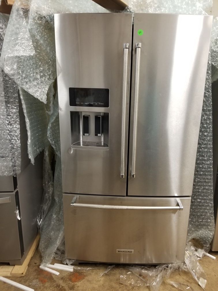 Kitchen Aid, Model#KRFF707ESS01, Stainless Steel, Gray Interior ...