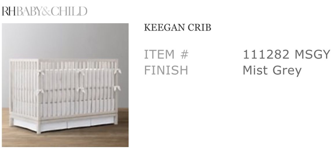 RH Crib/Toddler Bed - Keegan Wood Bed for Sale in Austin, TX - OfferUp