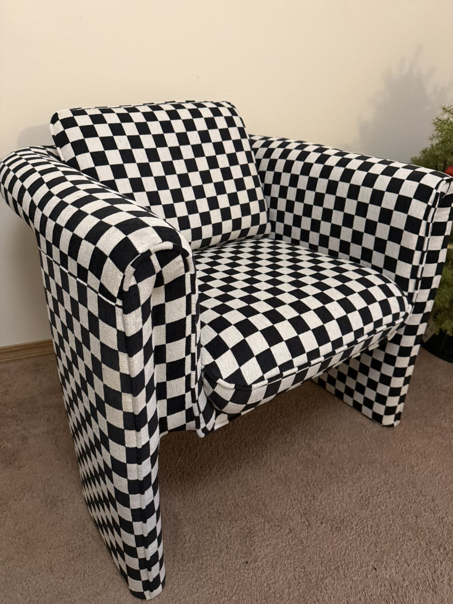 Checkerboard UO Velvet Chair for Sale in Portland, OR - OfferUp