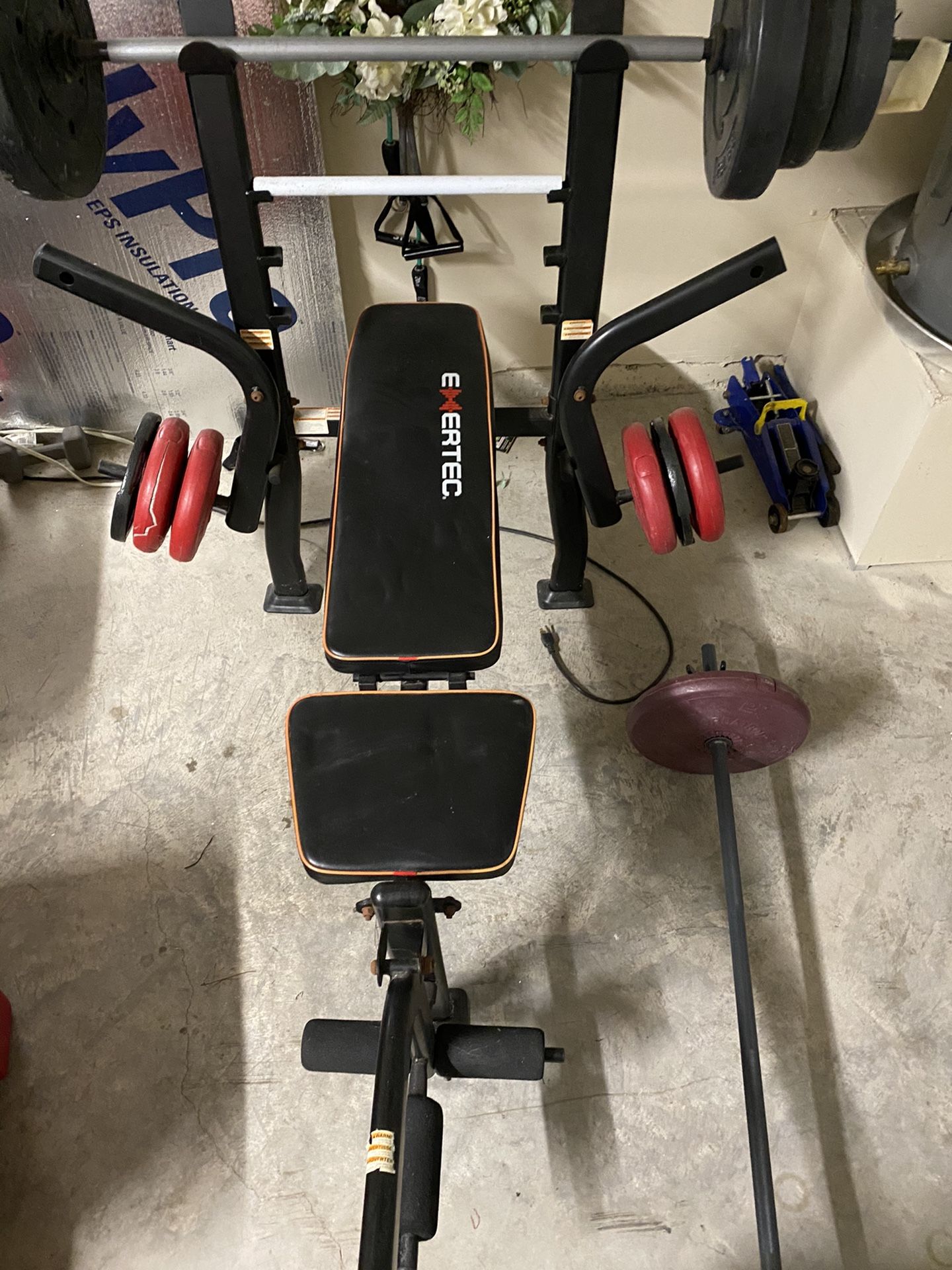 Exertec Fitness bench with weights for Sale in Anna, TX - OfferUp