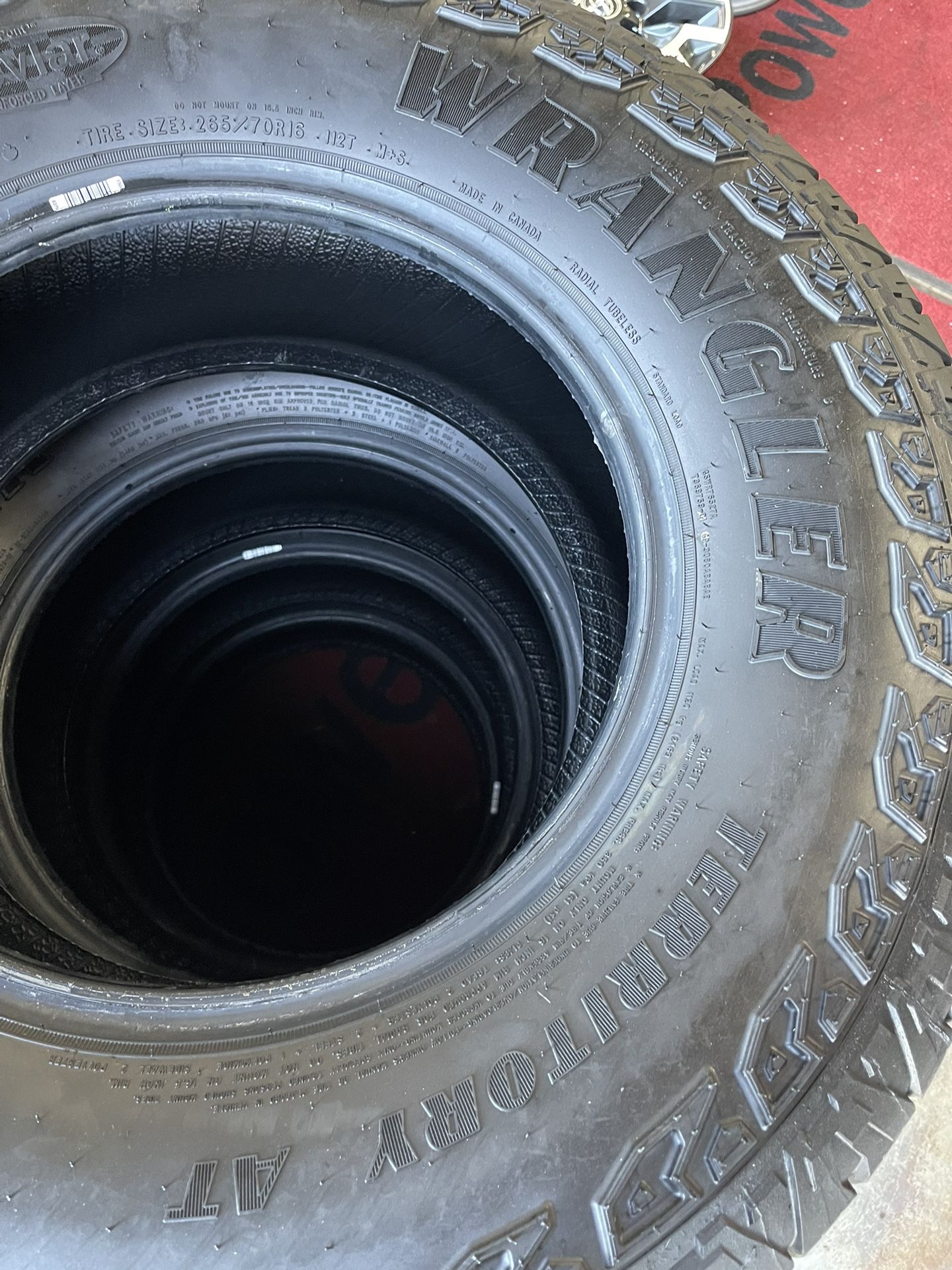 P265/70/16 Goodyear Wrangler Kevlar Territory All Terrain Tires Only ...