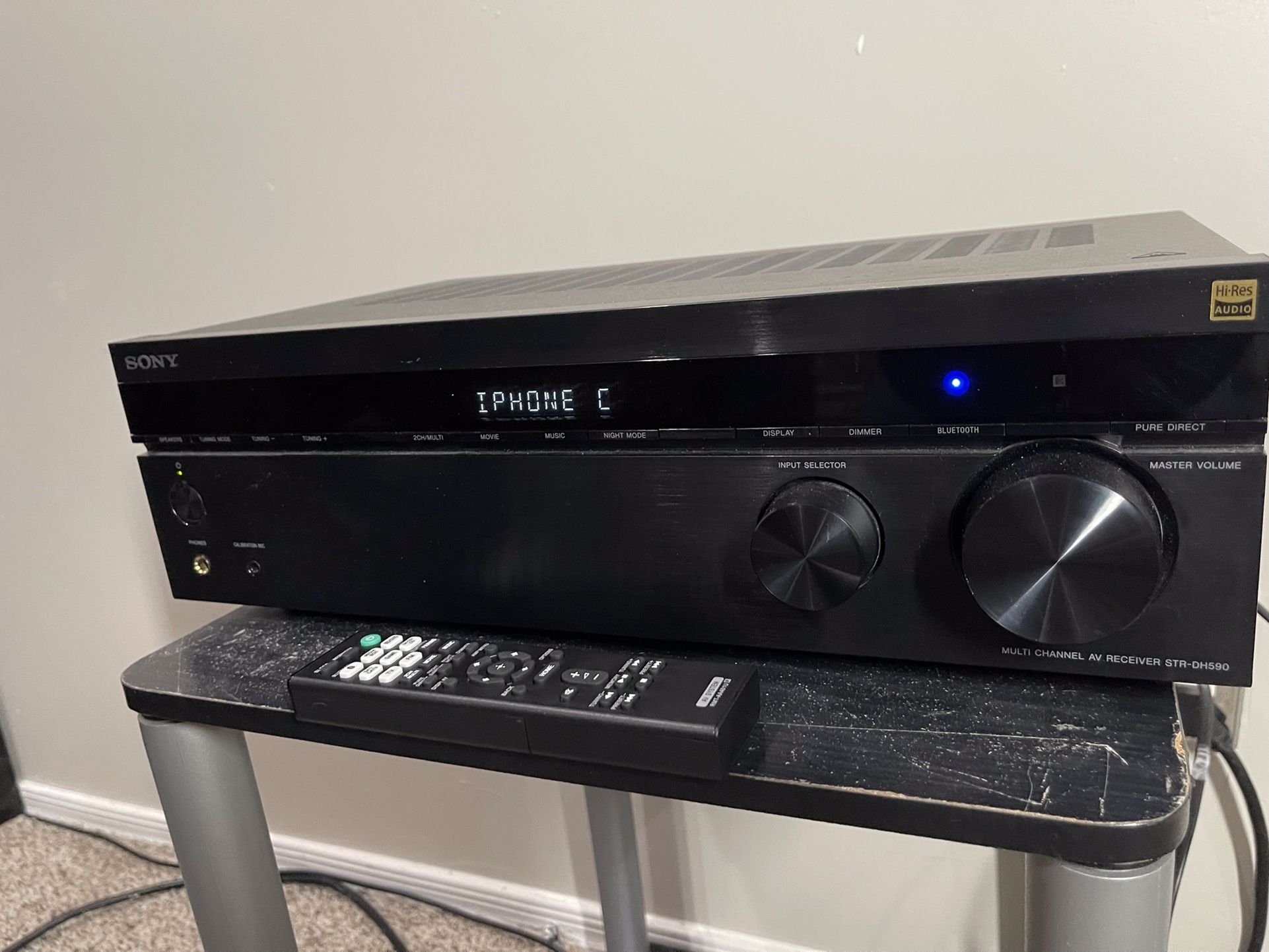 SONY STR-DH590 5.2-channel 4K HDR Home Theater receiver with Bluetooth ...