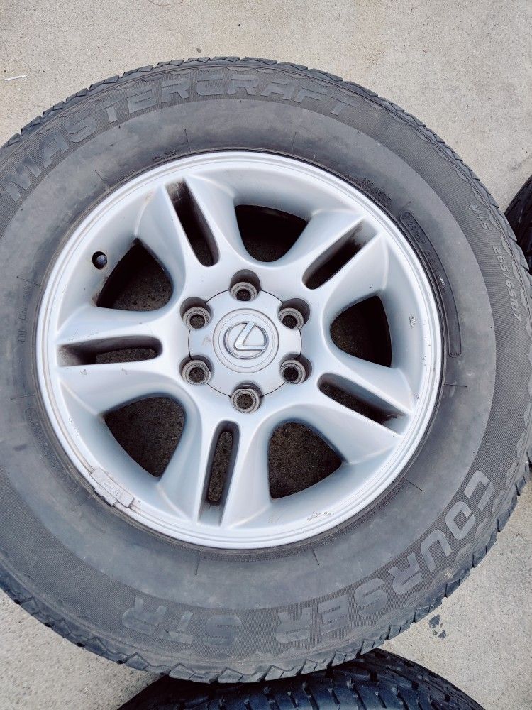 Four Lexus GX470 Factory OEM Wheels 17x7.5 Aluminum Alloy 5 Double ...