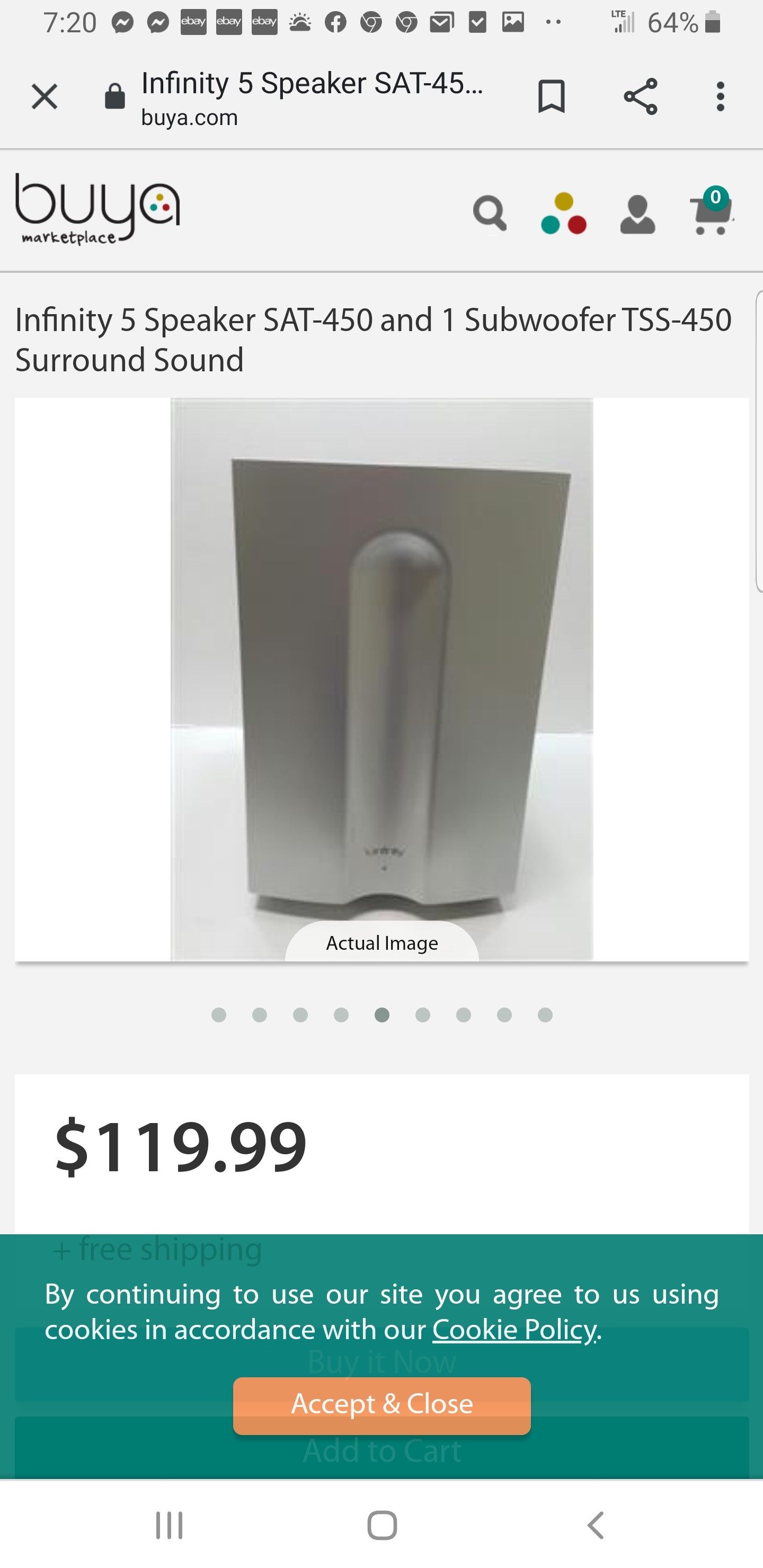 INFINITY TSS-450 SUBWOOFER for Sale in Miami Gardens, FL - OfferUp