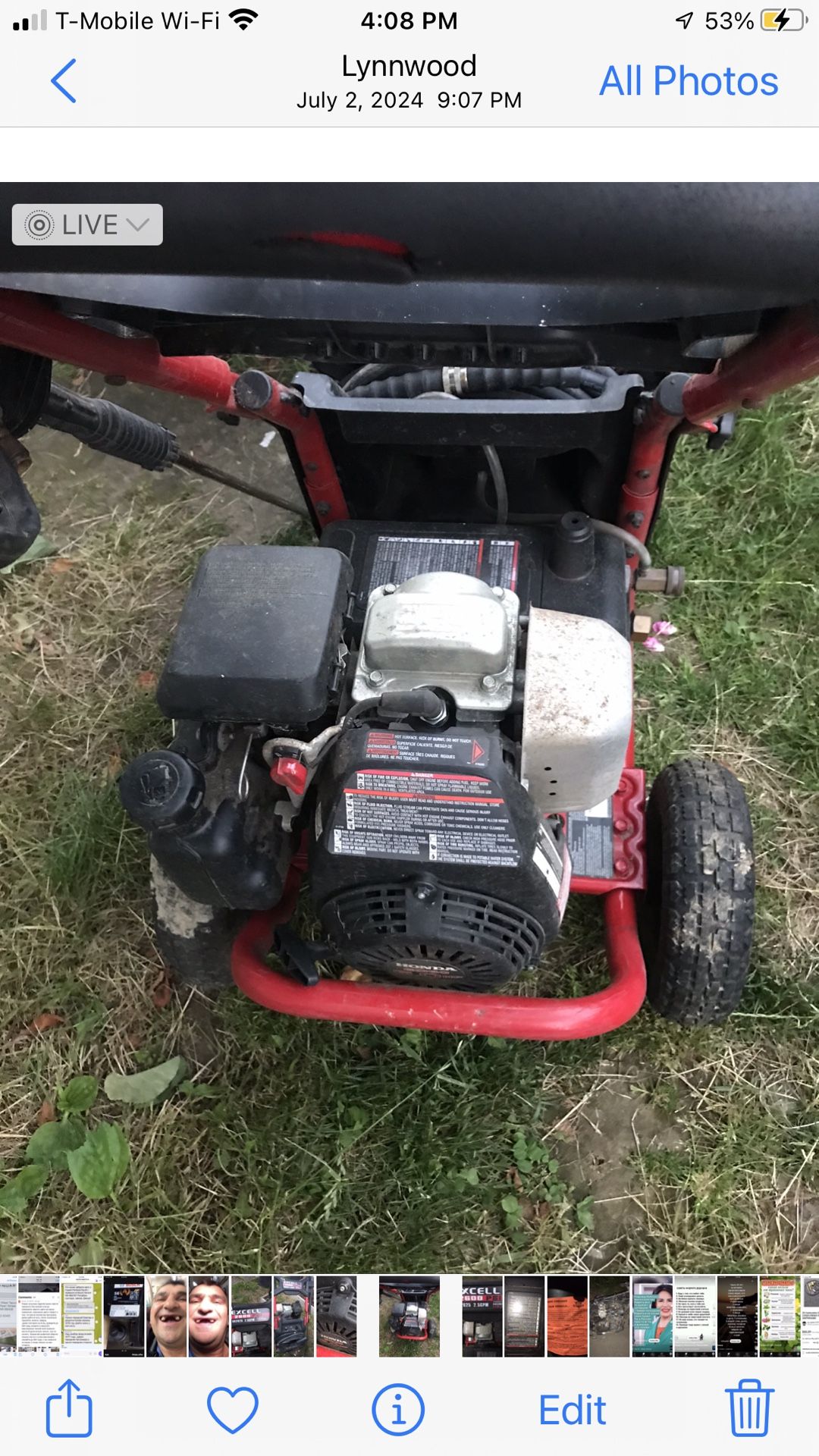 Pressure washer , good work condition! for Sale in Lynnwood, WA - OfferUp