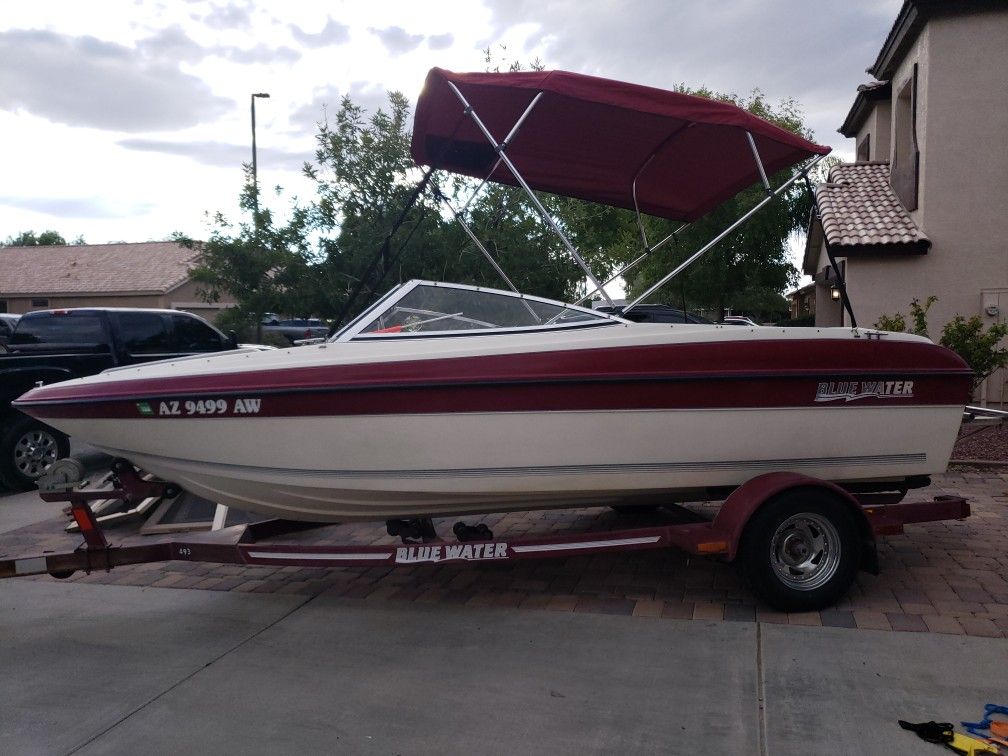 1996 Blue Water Open Bow 17 ft inboard/outboard Alpha One Mercruiser ...