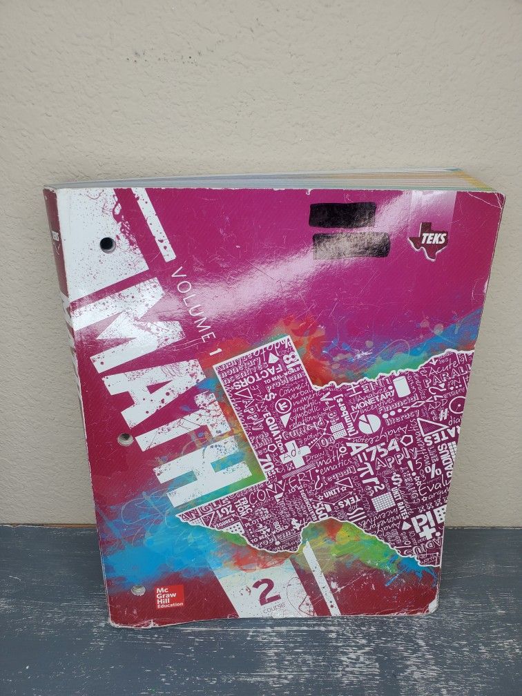 Texas Math TEKS Course 2 Volume 1 Book by McGraw-Hill Education ...