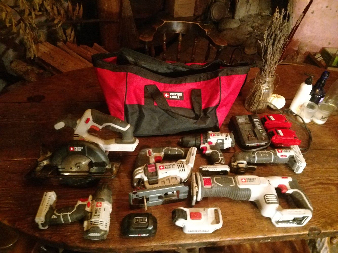 Porter Cable 20V MAX Li-ion 8 Piece Power Tool Combo Kit for Sale in ...