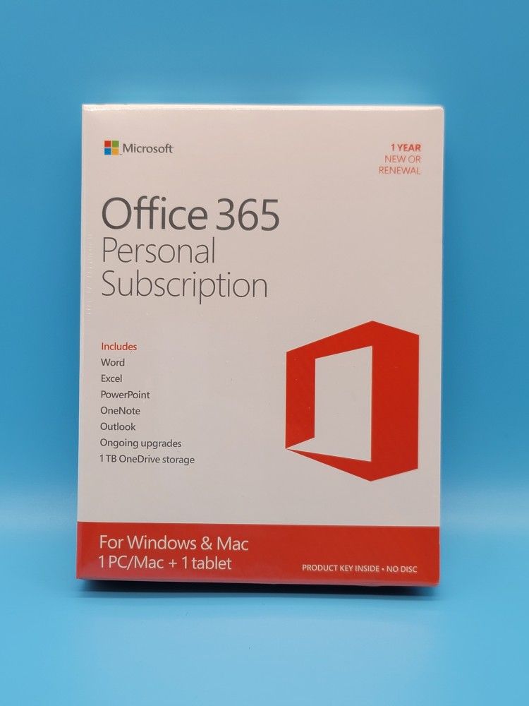 Microsoft 1 YEAR NEW Office 365 Personal Subscription for Sale in ...