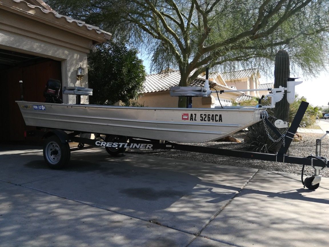 ~BASS BOAT~ 12' Valco Jon Boat with 25hp Mercury Outboard, Fast and ...