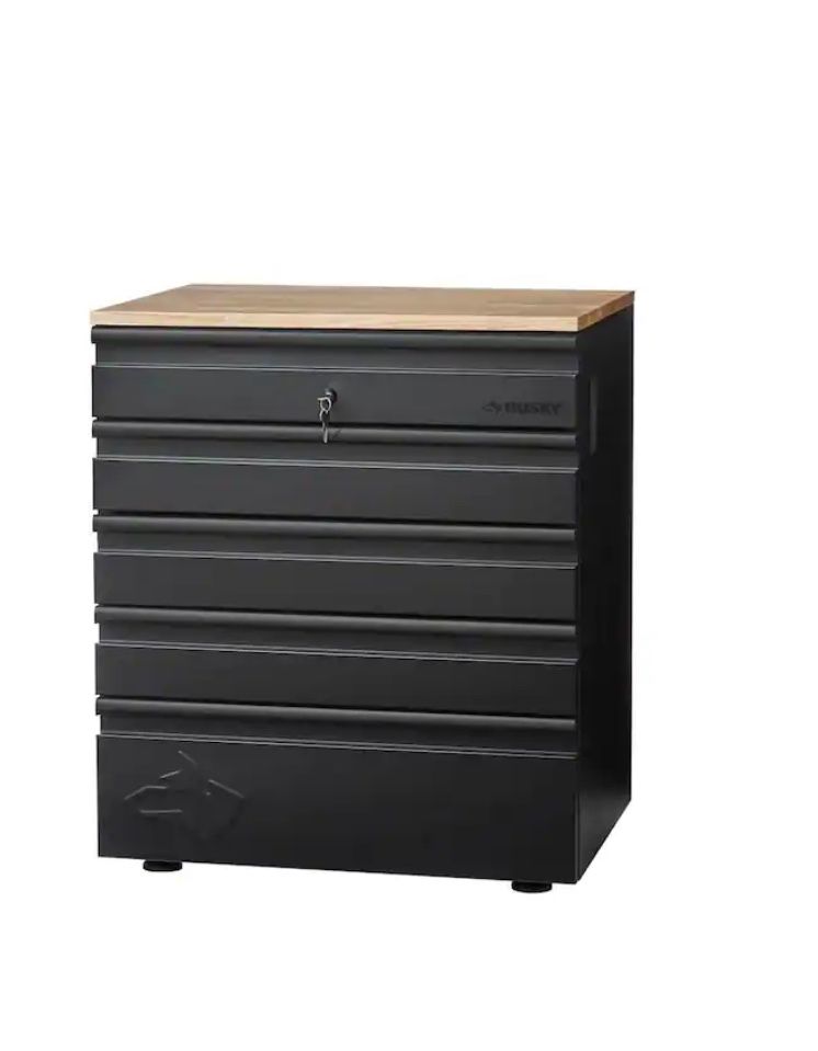 Husky Heavy Duty 18 Gauge Steel 5-Drawer Garage Base Cabinet for Sale ...