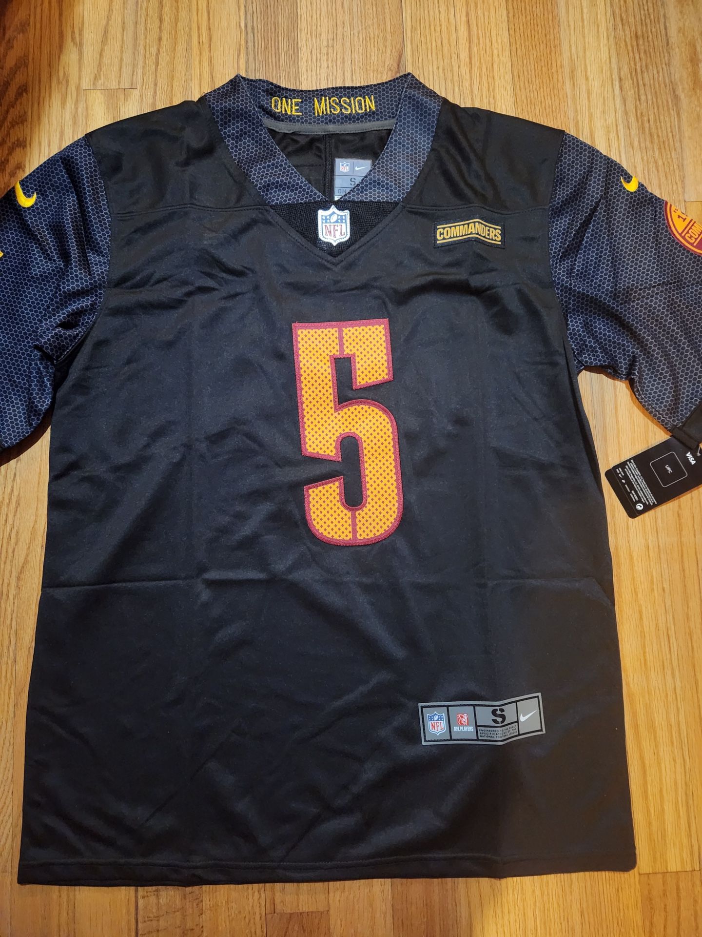 NFL Washington Commander/Red Commanders football uniform No.5 Jayden ...