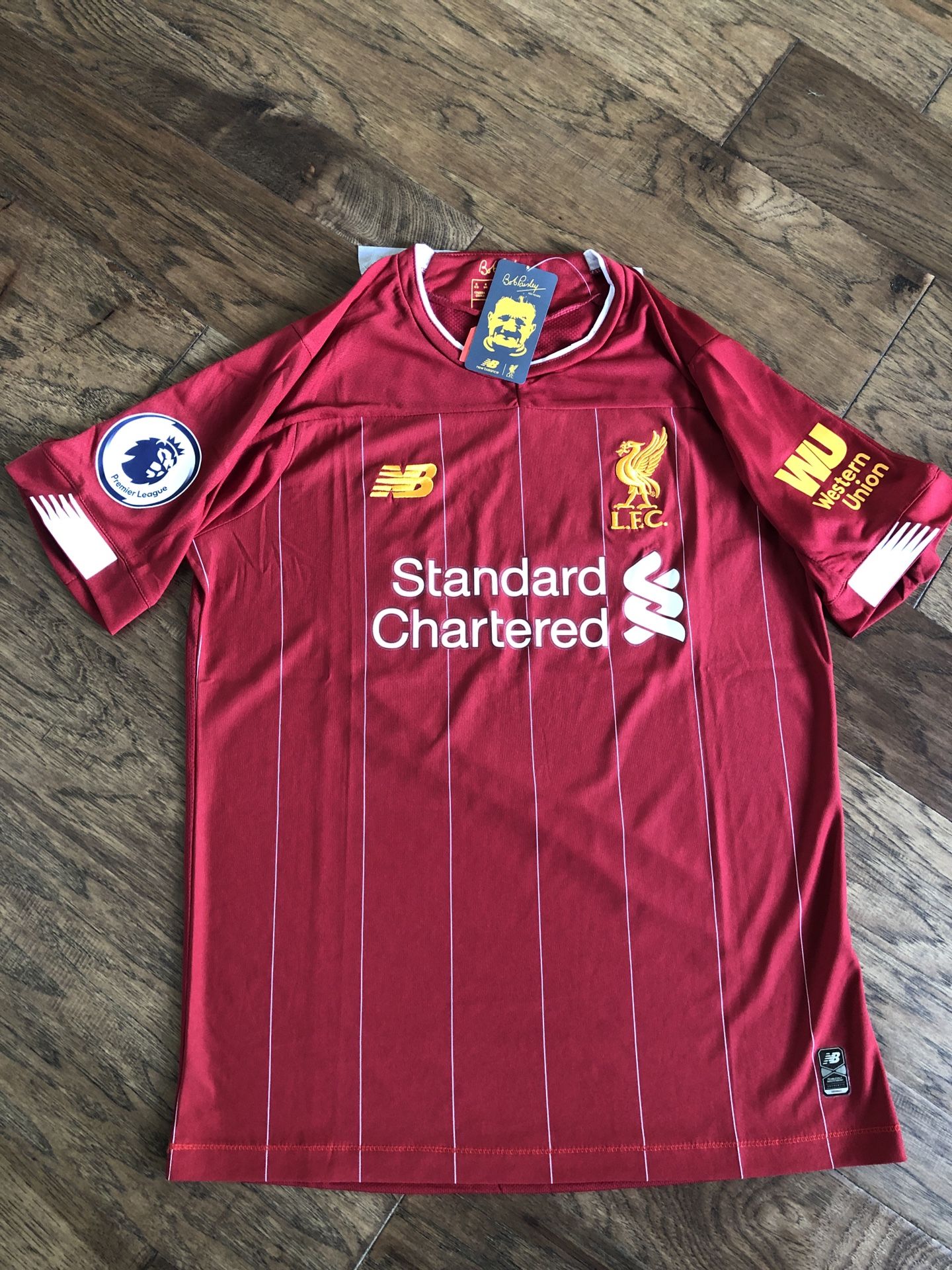 Liverpool home Soccer Jersey 19/20 with premier league patches for Sale ...