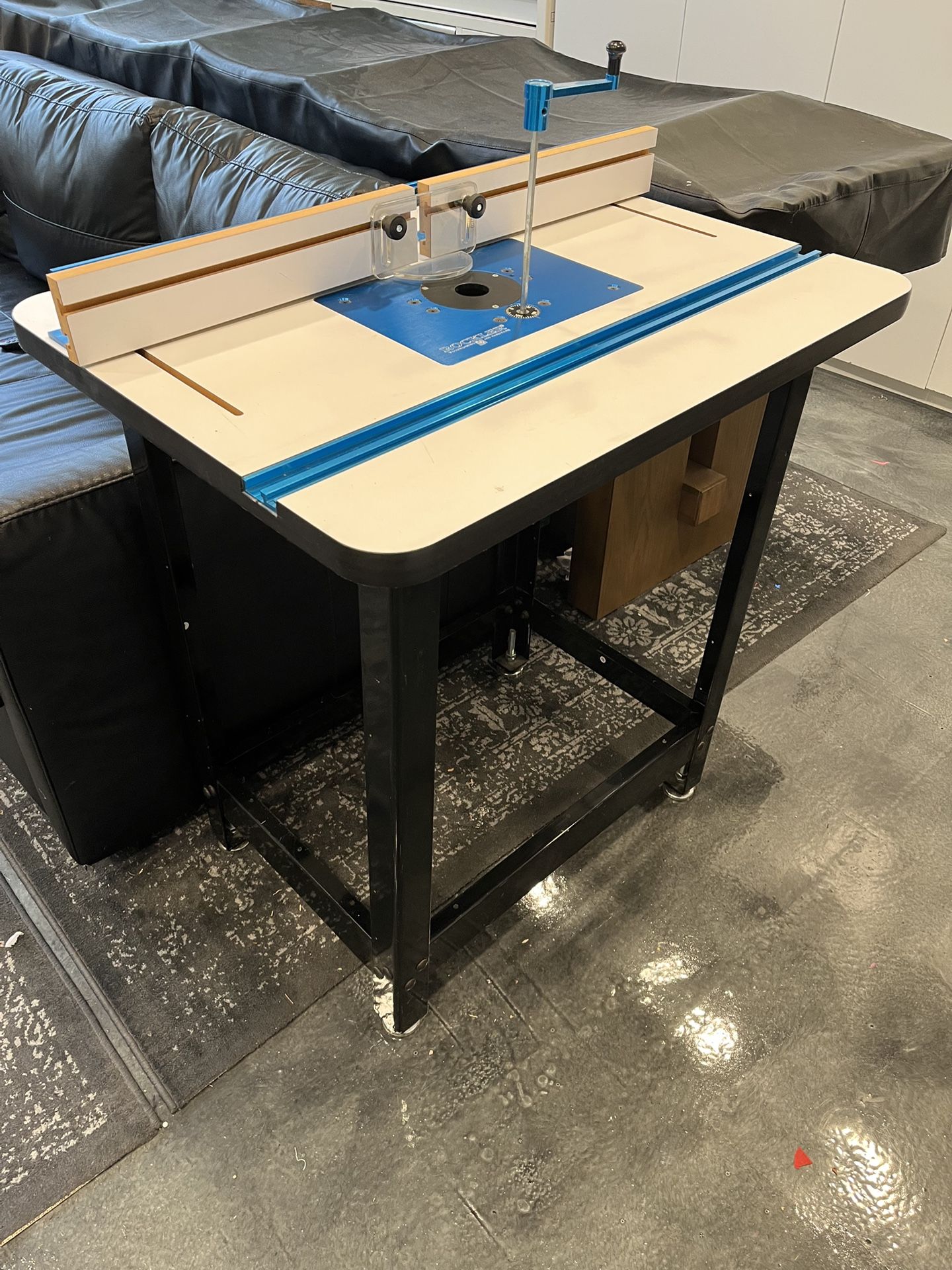Rockler Phenolic Router Table with Fence, Rock-Steady Stand and Rockler ...