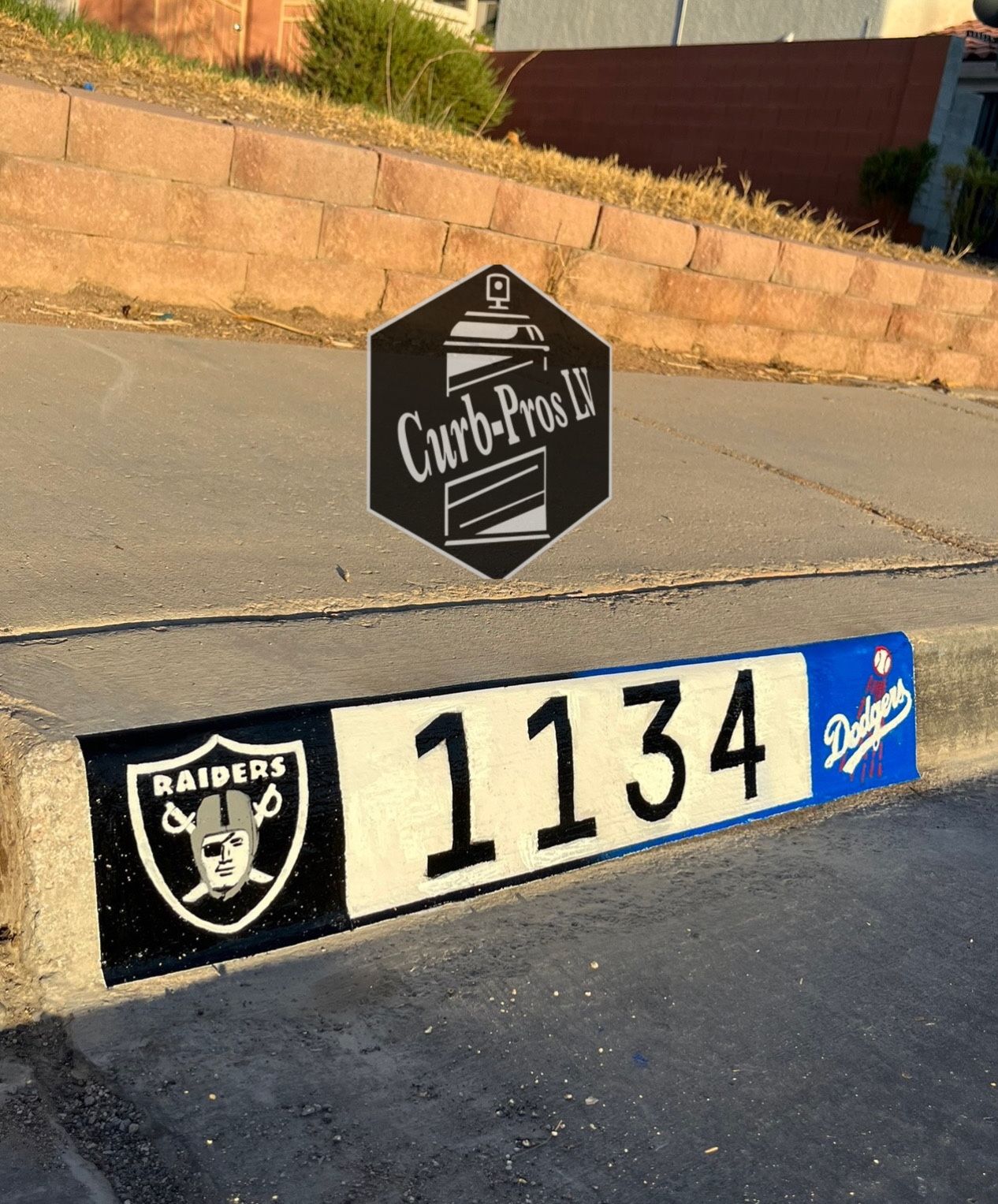 Raiders Curb Painting for Sale in Las Vegas, NV - OfferUp