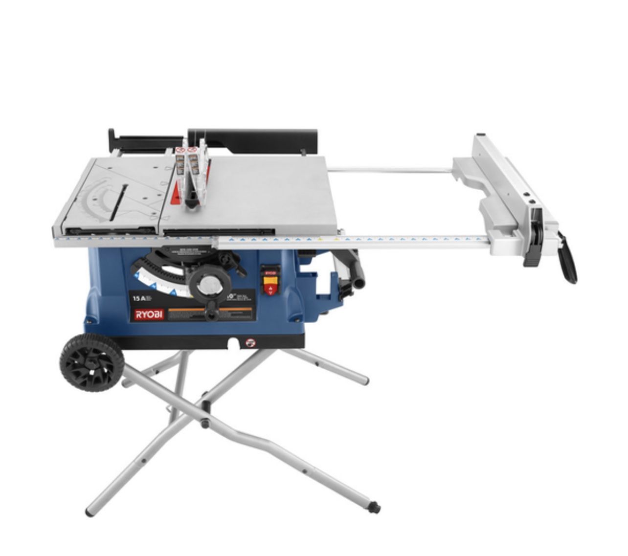 Ryobi portable table saw with wheels store