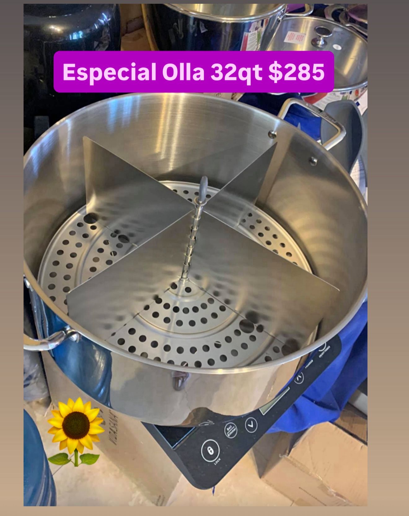 Olla Tamalera Vaporera 32 Qt $285.00 Capacidad 100 Tamalee Birria ...
