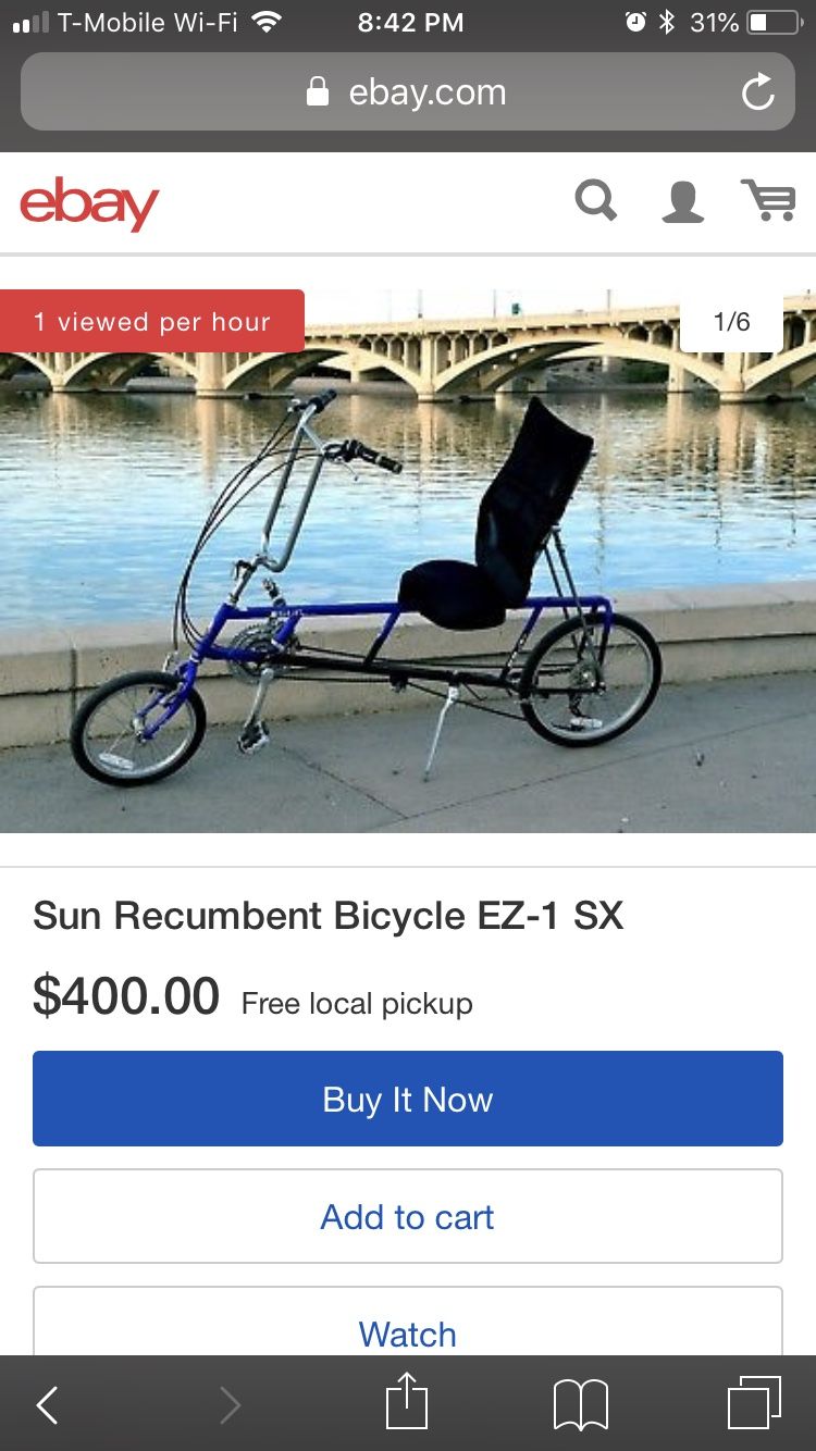 Sun Recumbent Bicycle EZ-1 SX. for Sale in Chicago, IL - OfferUp
