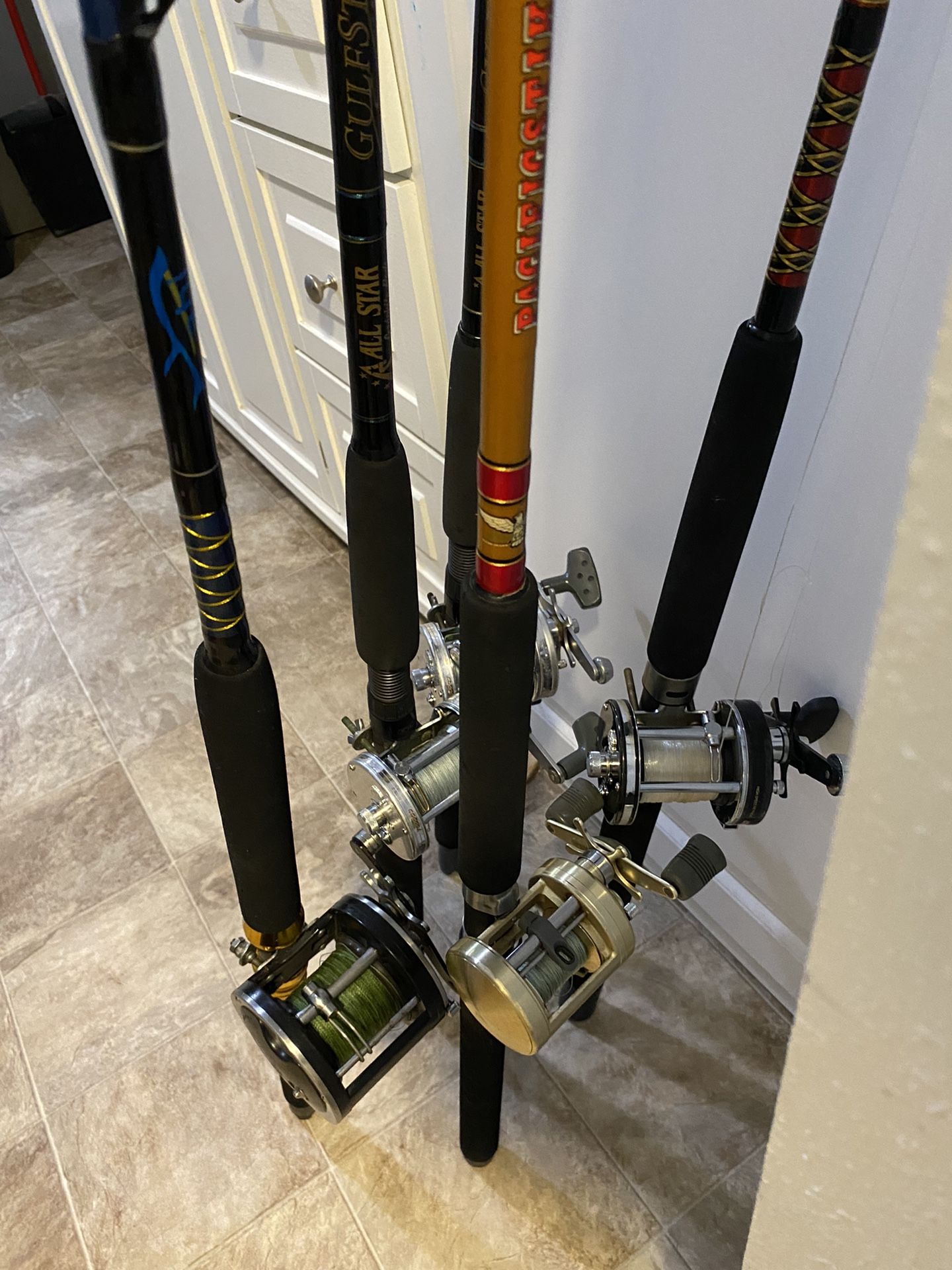 Heavy Fishing Rods $125-$200 Each Combo. for Sale in Humble, TX - OfferUp