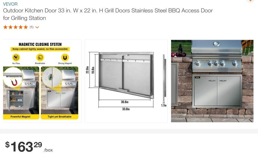 Outdoor Grill Access Doors