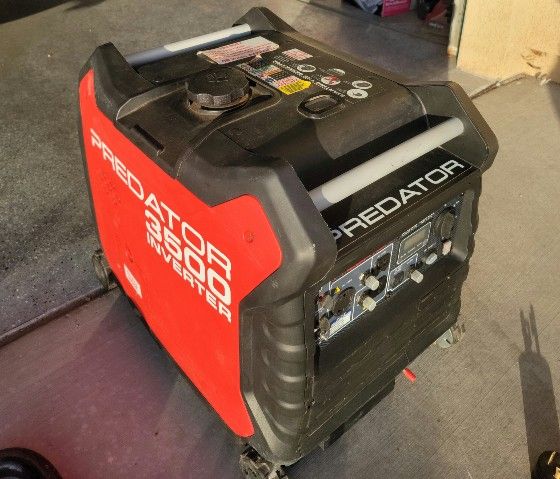Predator 3500 Inverter Generator With Only 45 Hours Use for Sale in ...