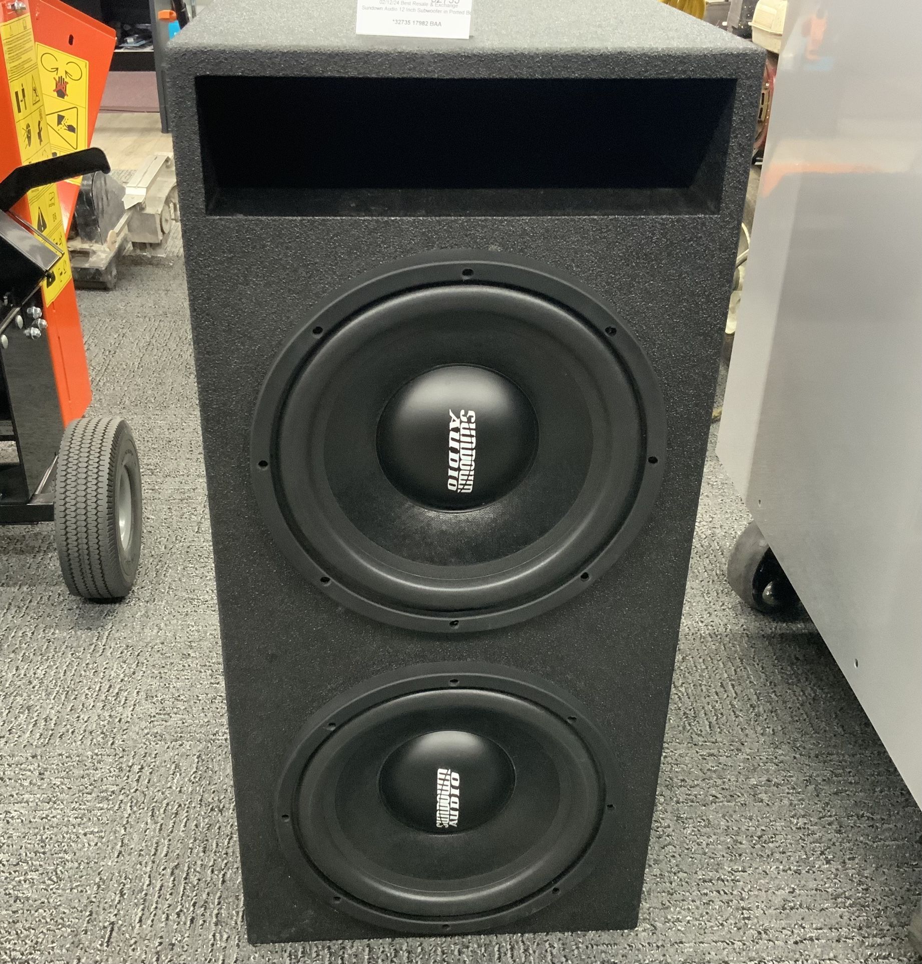 DUAL 2 12 INCH 600W+ SUNDOWN AUDIO LCS SERIES LOADED VENTED ENCLOSURE ...