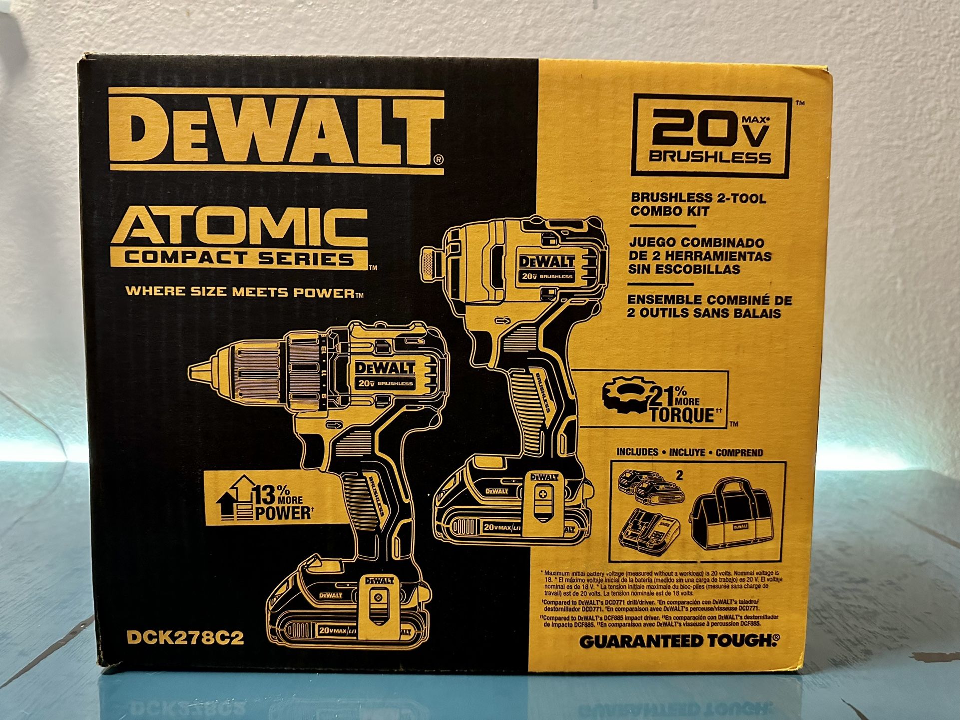 DeWalt Set - BRAND NEW In Box Compact Drill/Compact Impact Driver ...