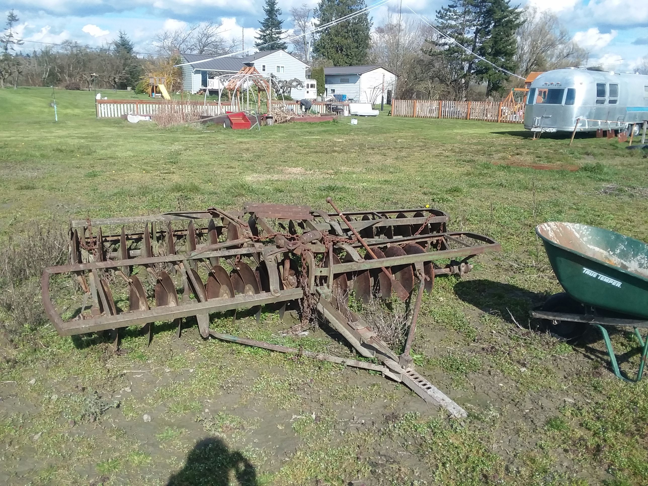 Disc harrow. Drag type. Pto not needed for Sale in Stanwood, WA - OfferUp