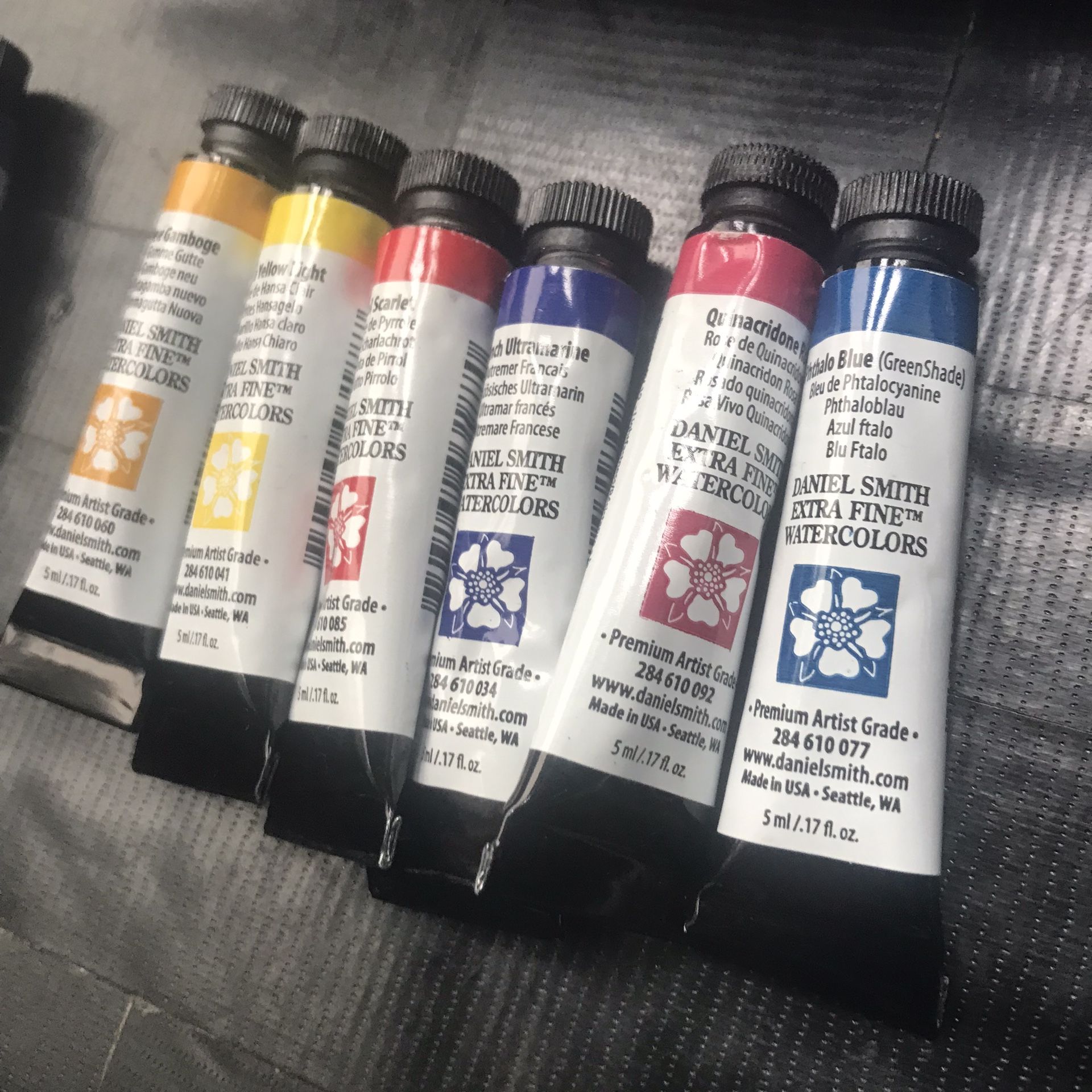 Daniel Smith Extra Fine 6 pack Paint Tubes Watercolor Essentials Set ...