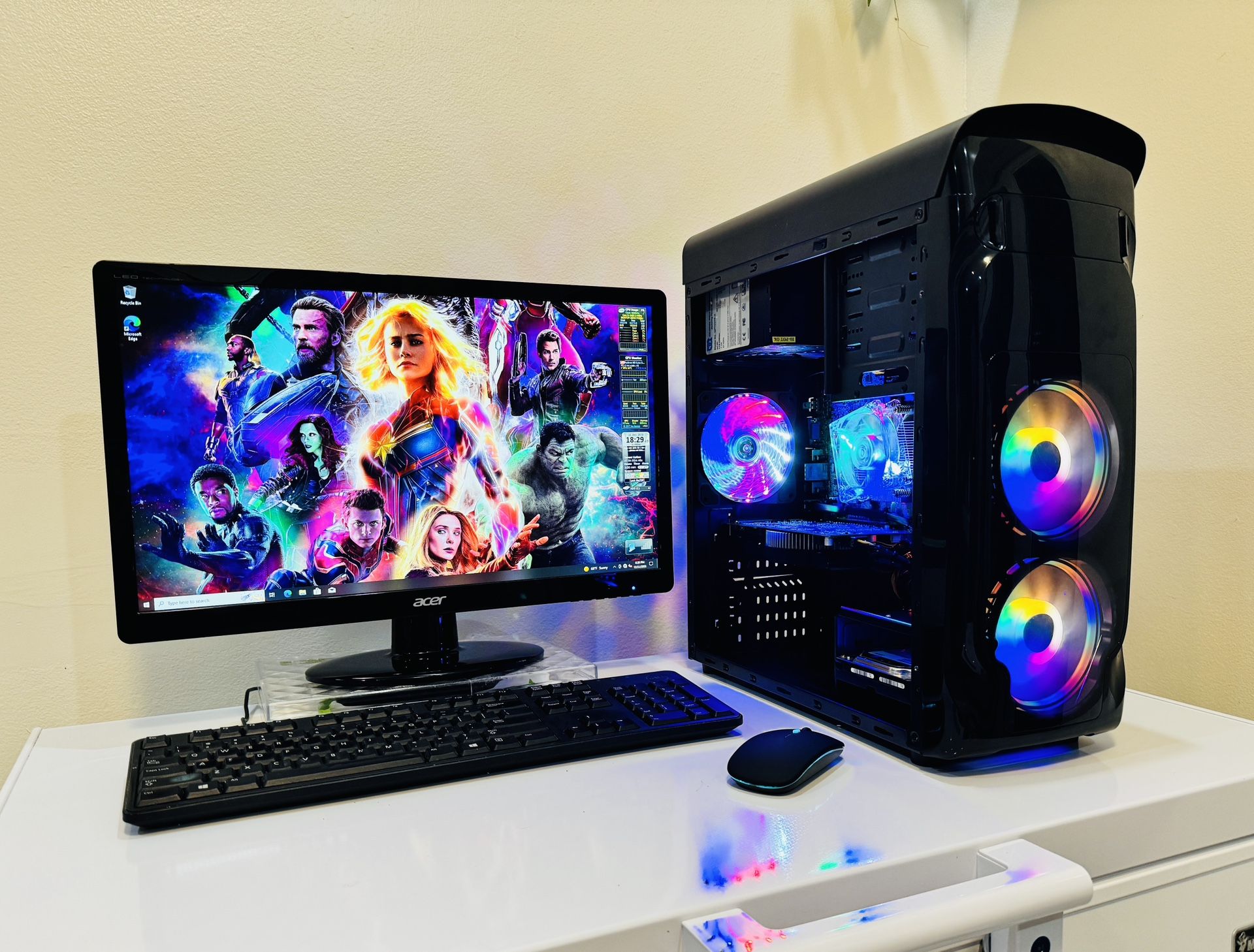 DELL Starter Gaming PC 4 Core I5 @3,1 GHz. GPU AMD HD6770. 128 GB SSD ...