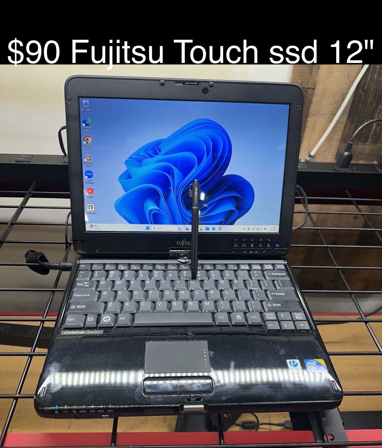 Fujitsu Touchscreen Convertible Laptop 12” SSD Windows 11 Includes ...