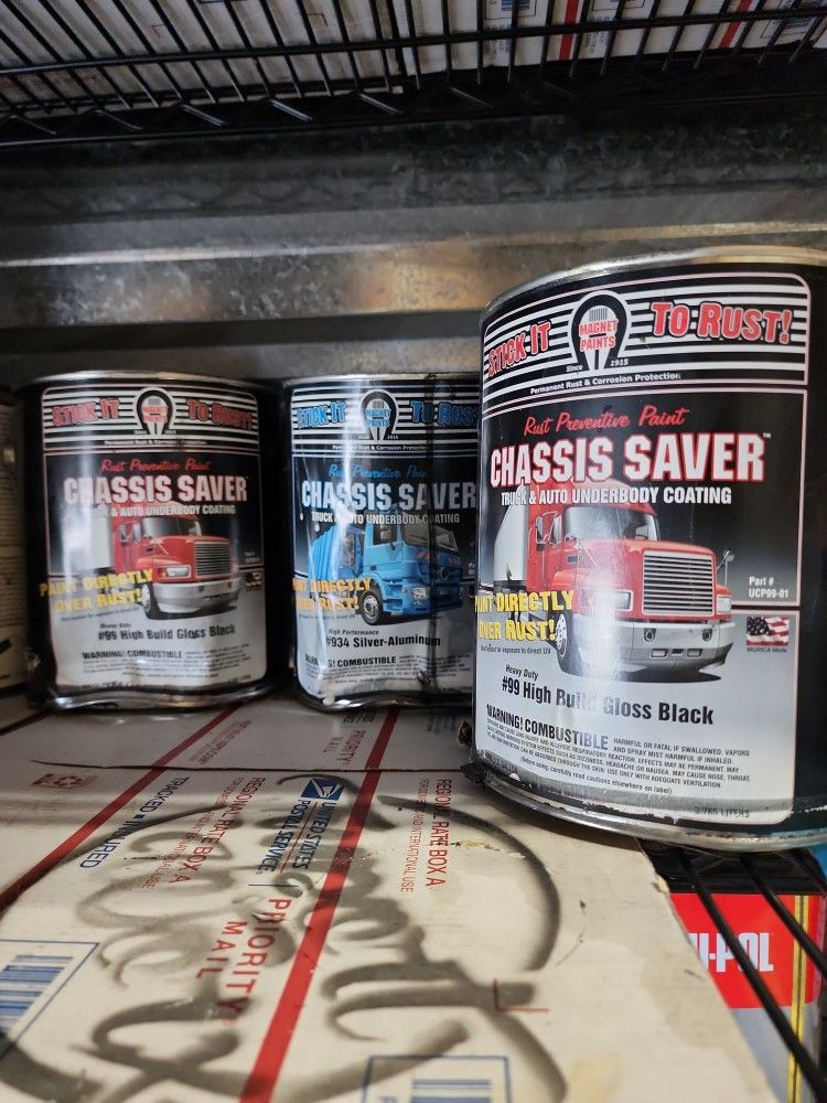 Paint For Restorations , Chassis Saver Black And Aluminum Silver Paint ...
