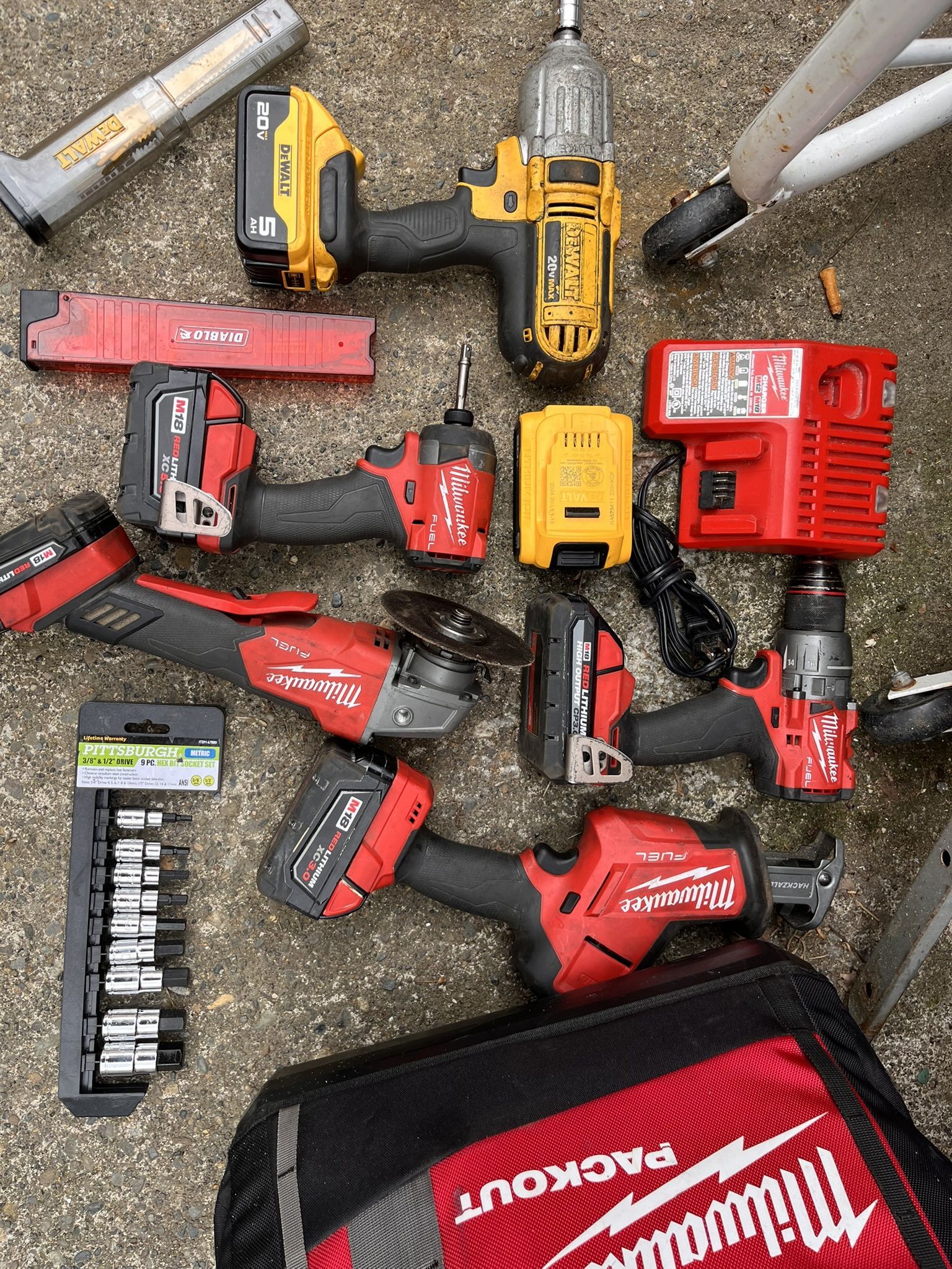 Milwaukee M18 Flex Fuel Impact , Havkzall, Grinder, Hammer Drill, M18 ...