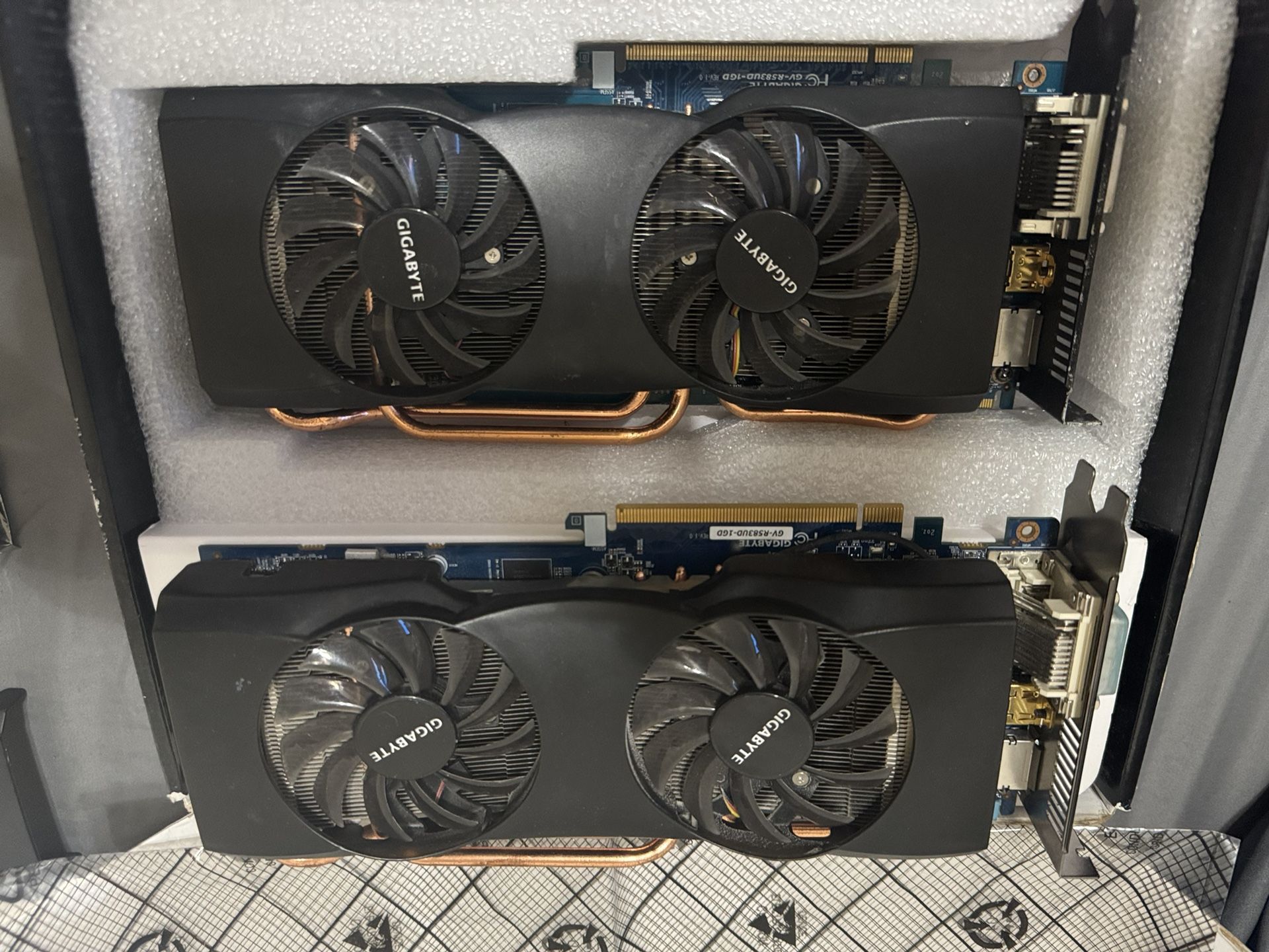 Qty=2 GIGABYTE HD 5830 1GB GPUs CROSSFIRE GPUS for Sale in Tucson, AZ ...
