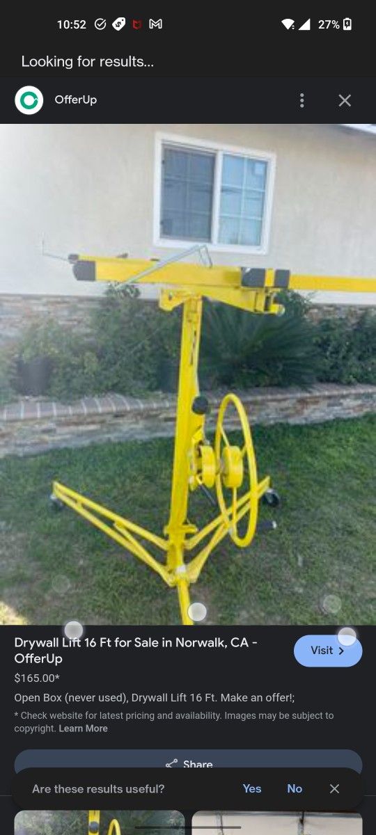 Drywall Panel Crank Lift for Sale in Vancouver, WA - OfferUp