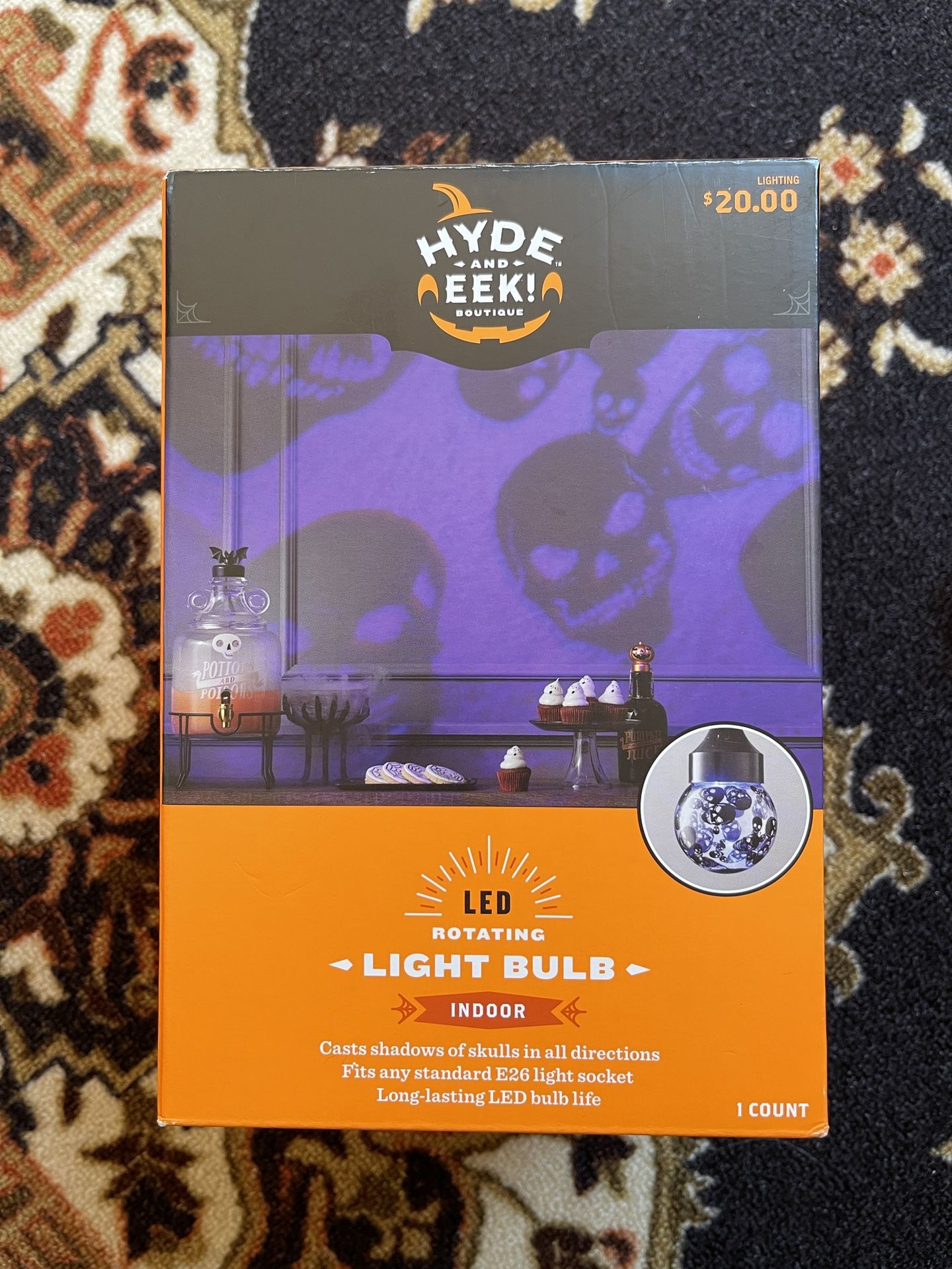 Hyde & Eek! Halloween LED Rotating Light Bulb - Skulls for Sale in ...