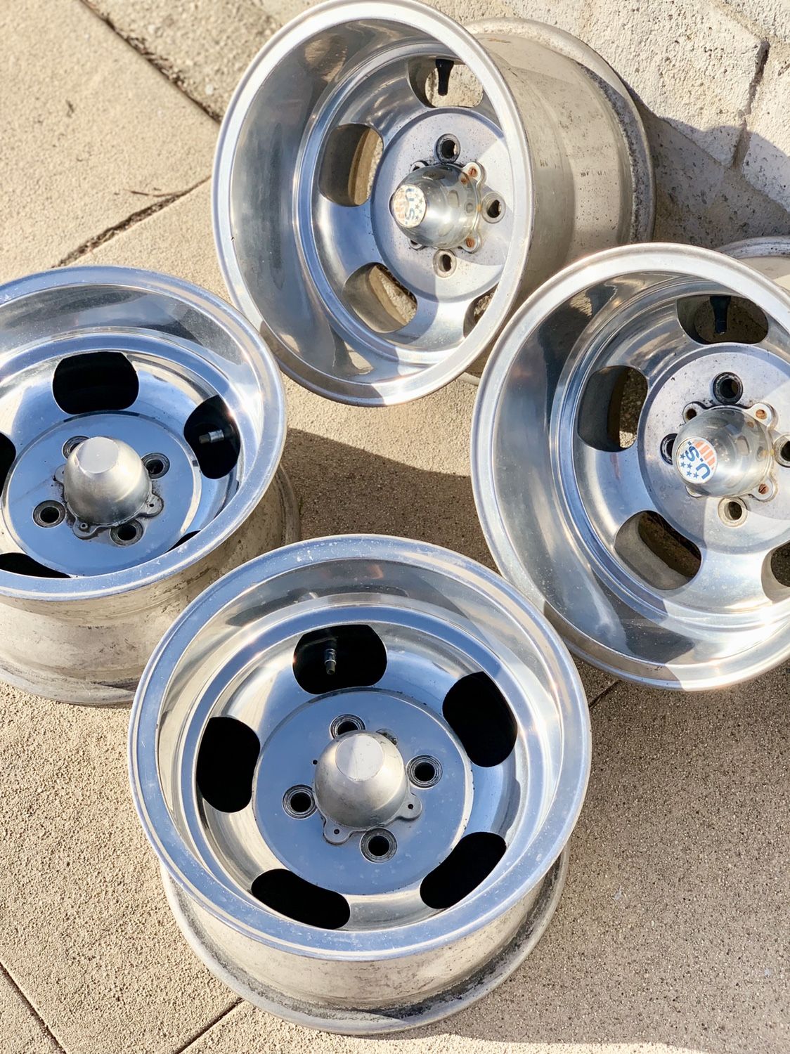 13”X7” And 13”X8” US Indy mag Racing Aluminum Vintage Rims 4 Lug for ...