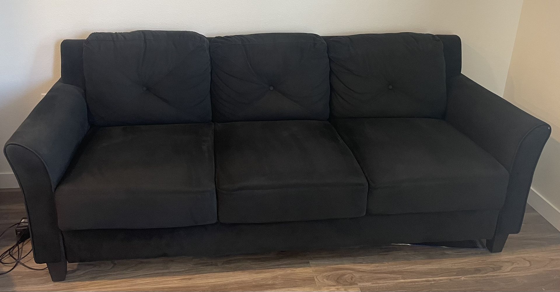 Black Microfiber Couch for Sale in Las Vegas, NV - OfferUp