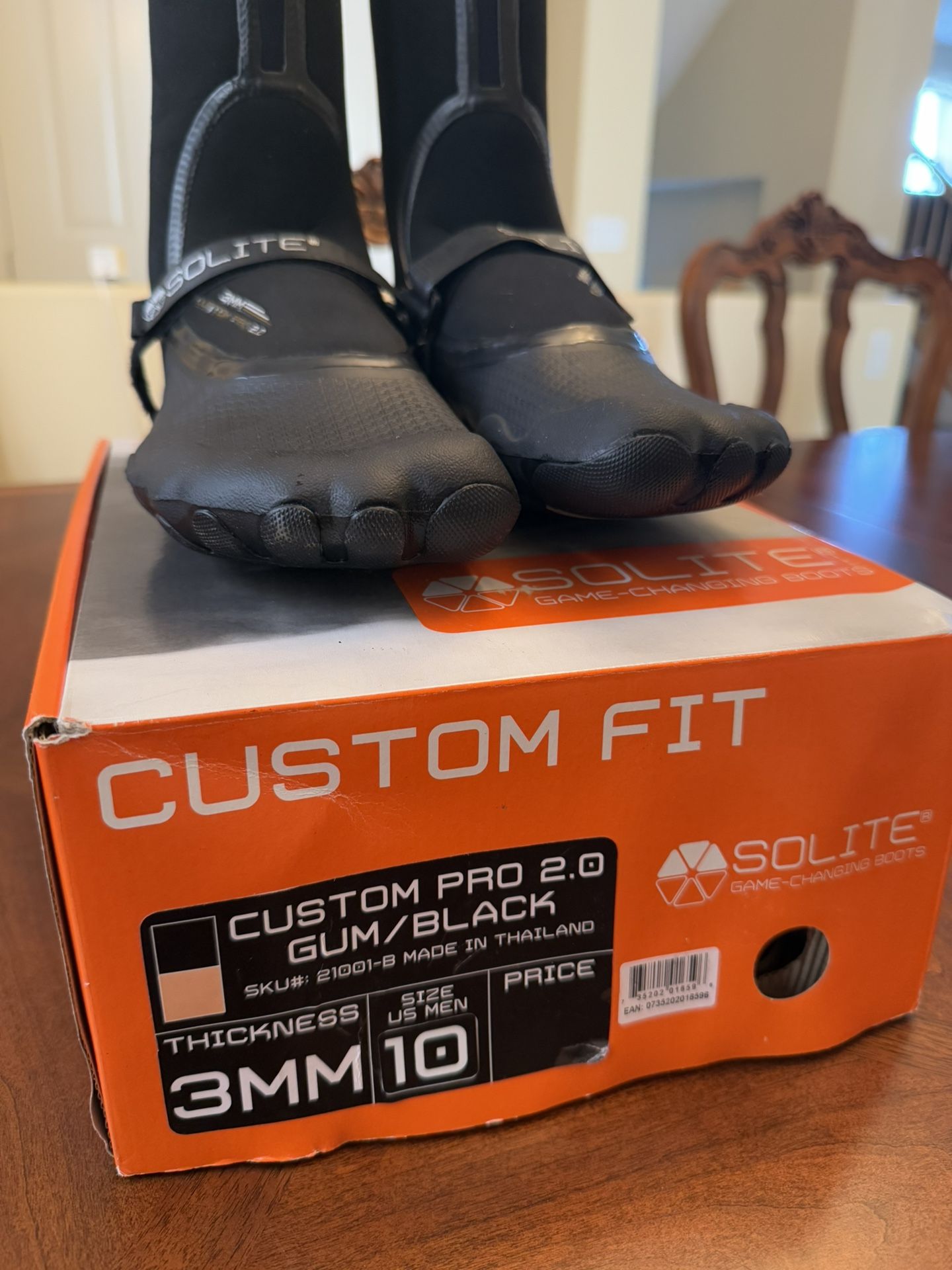 New Solite Custom Pro Fit 2.0 Surf Booties Size 10 for Sale in ...