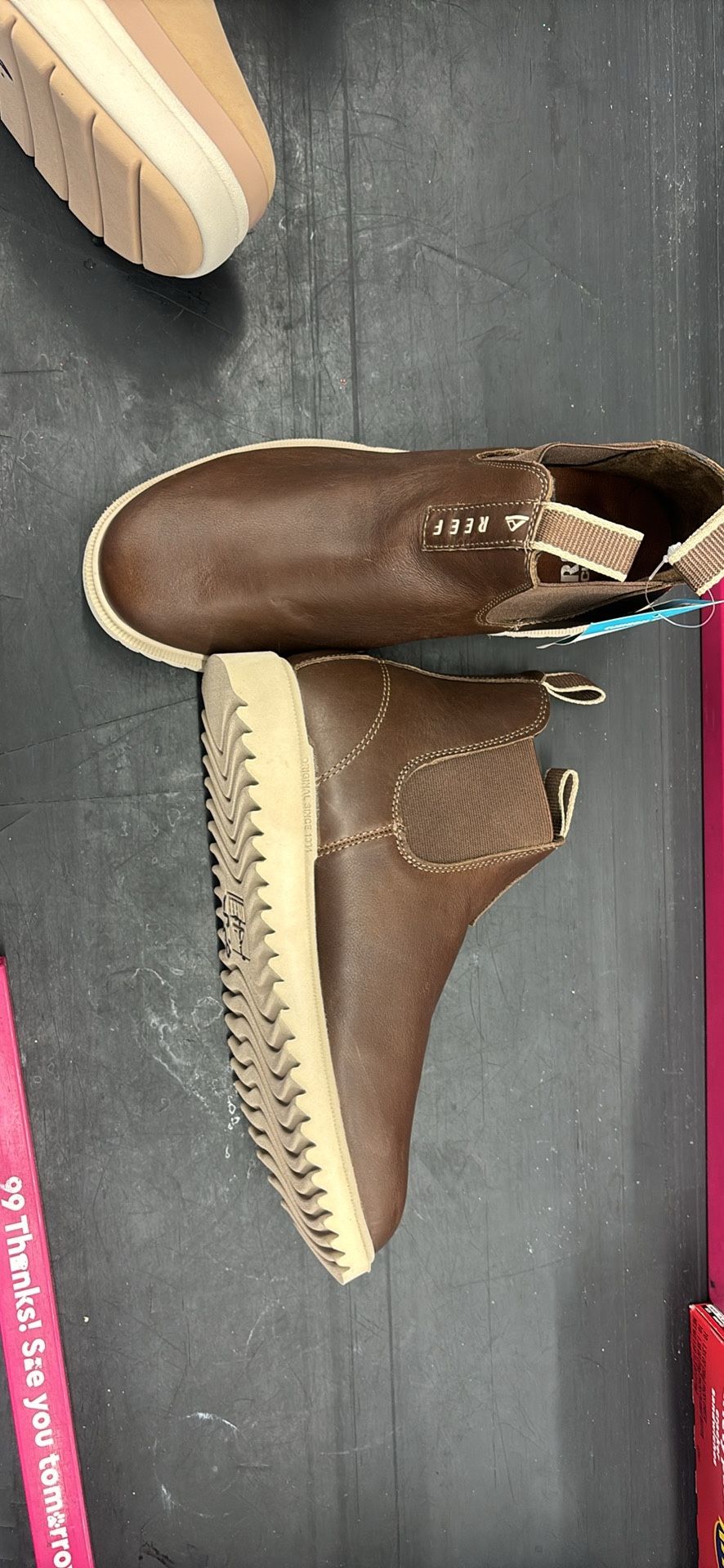 Reef unisex boots leather and fabric size 5, 7, 8, 9, 10, 11, 12, 13 ...