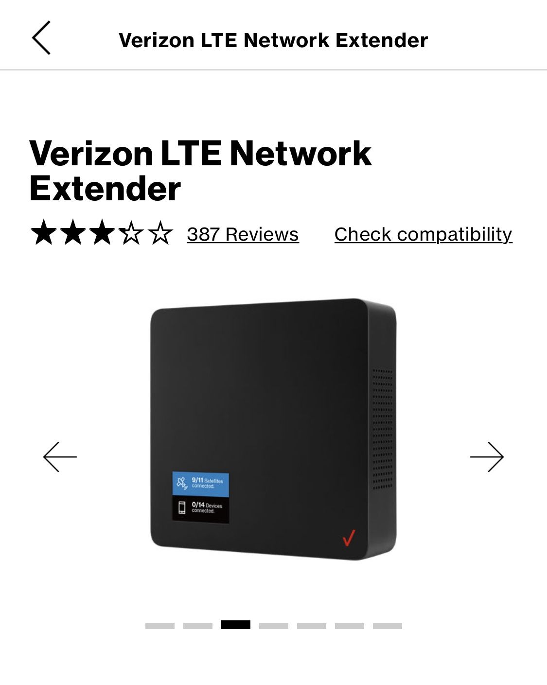 Verizon Wireless LTE Network Extender Cell Phone Signal Booster with ...