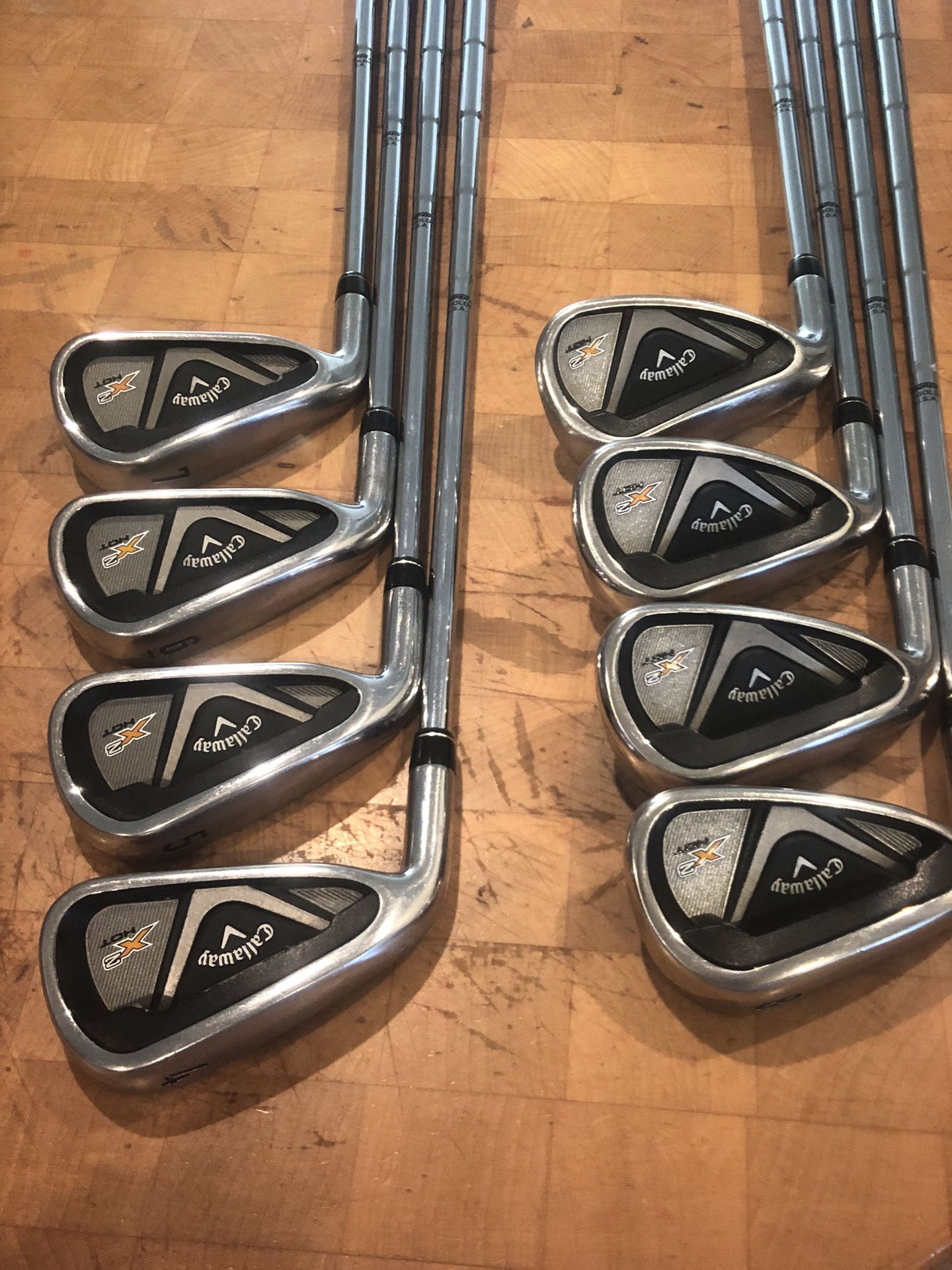 Left Handed Callaway X2 Hot Irons Set Golf Clubs Set for Sale in ...