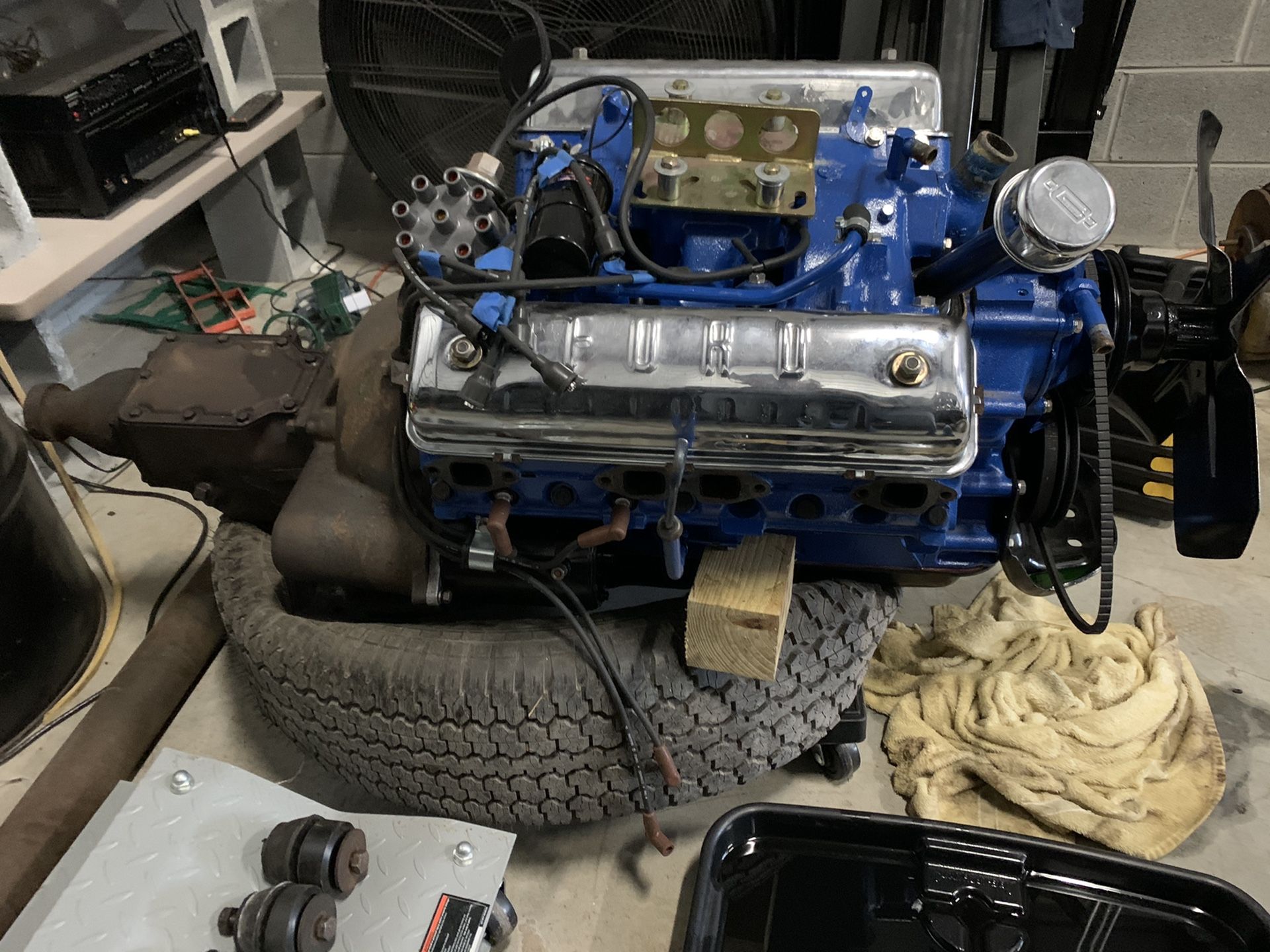 Ford 292 y-block V8 engine and toploader transmission for Sale in ...