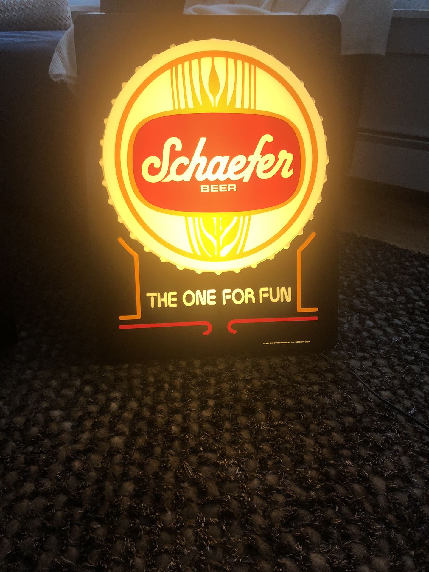 Schaefer Beer Man Cave Light Sign for Sale in Northport, NY - OfferUp